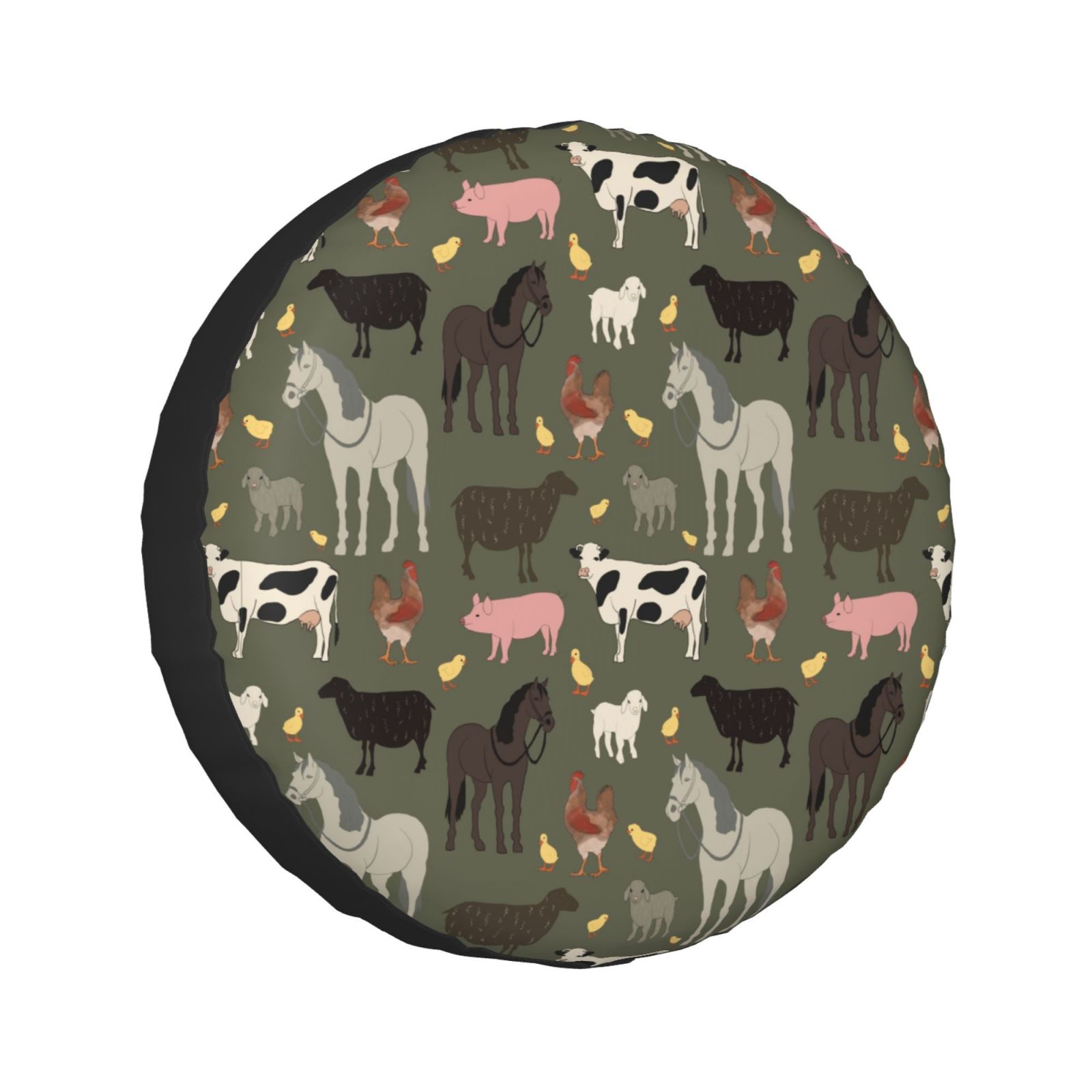 Adobk Farm Animals Spare Tire Wheel Cover For Car Truck Suv Camper ...