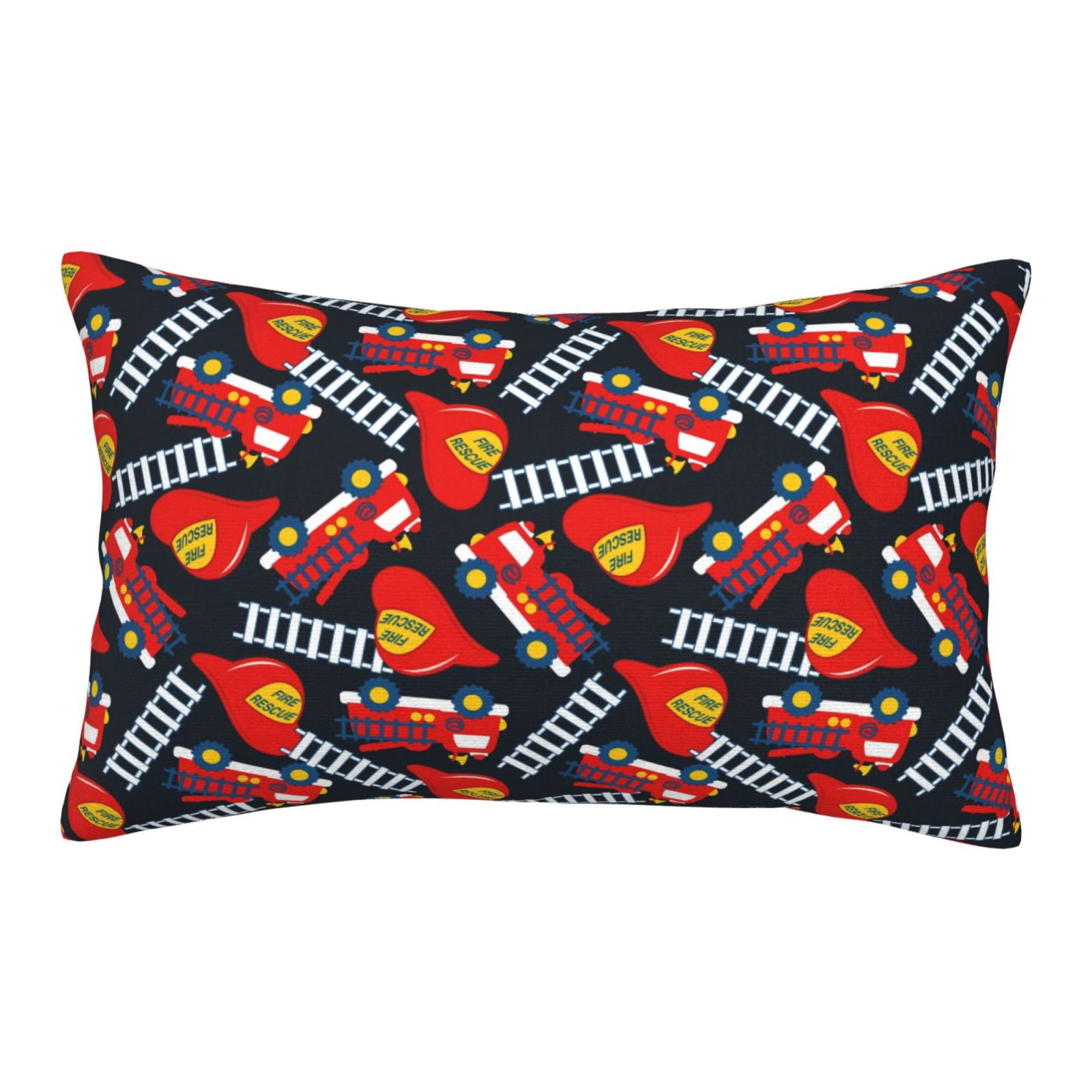 Adobk Fire Rescue With Red Helmet And Truck Print Pillowcases Cotton ...
