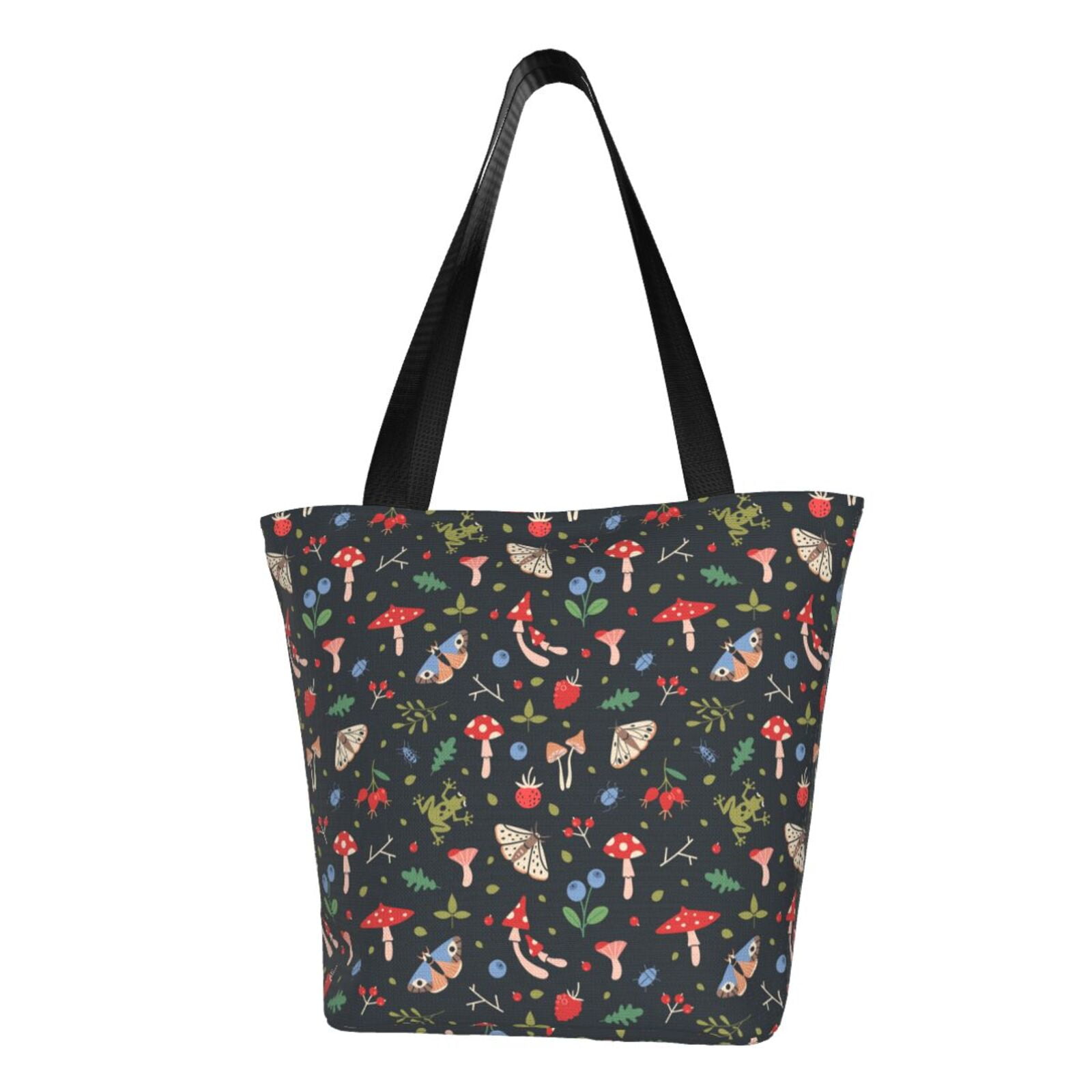 Adobk Forest Flora And Insects Canvas Tote Bag Vintage Tote Bag ...