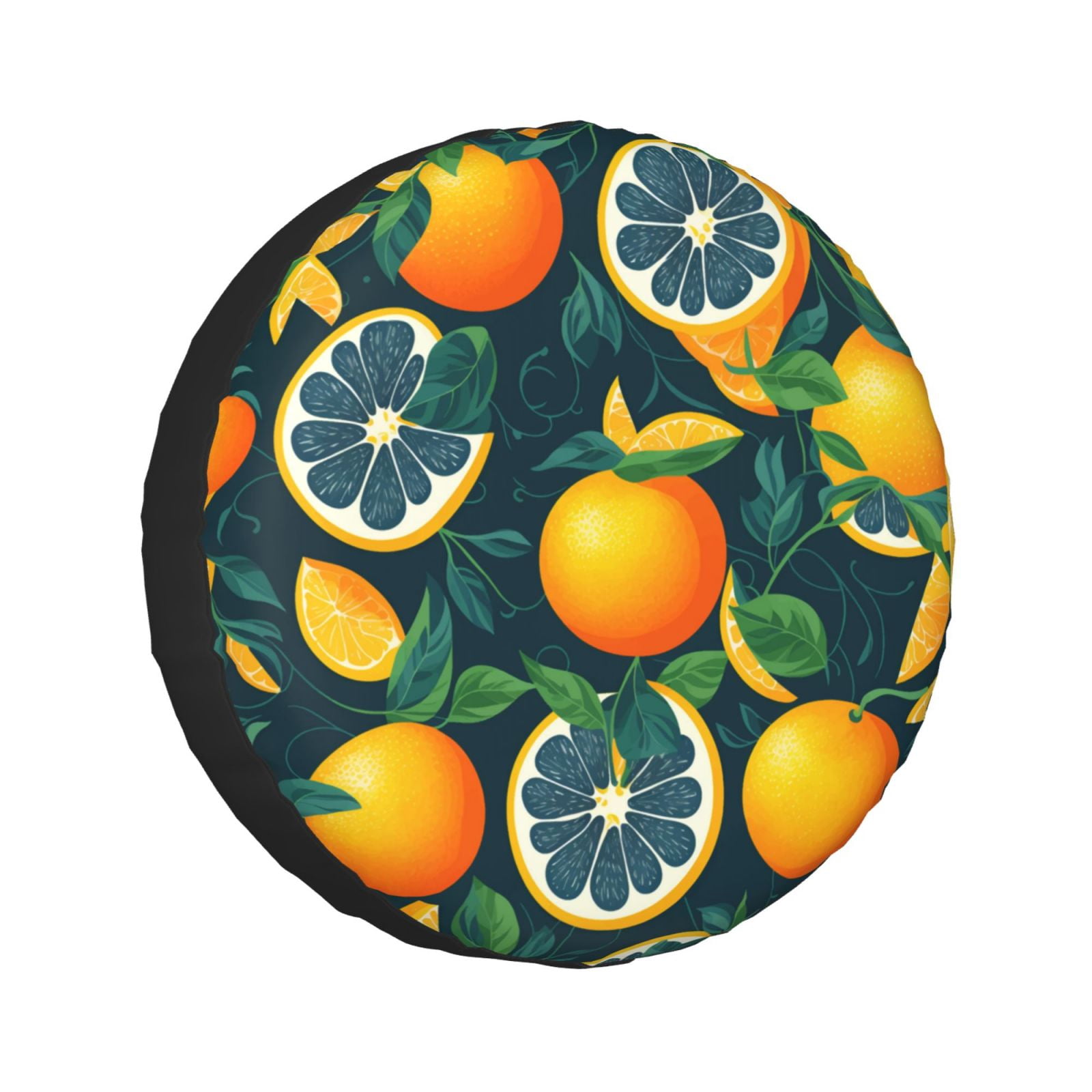 Adobk Fresh Orange Spare Tire Wheel Cover For Car Truck Suv Camper ...