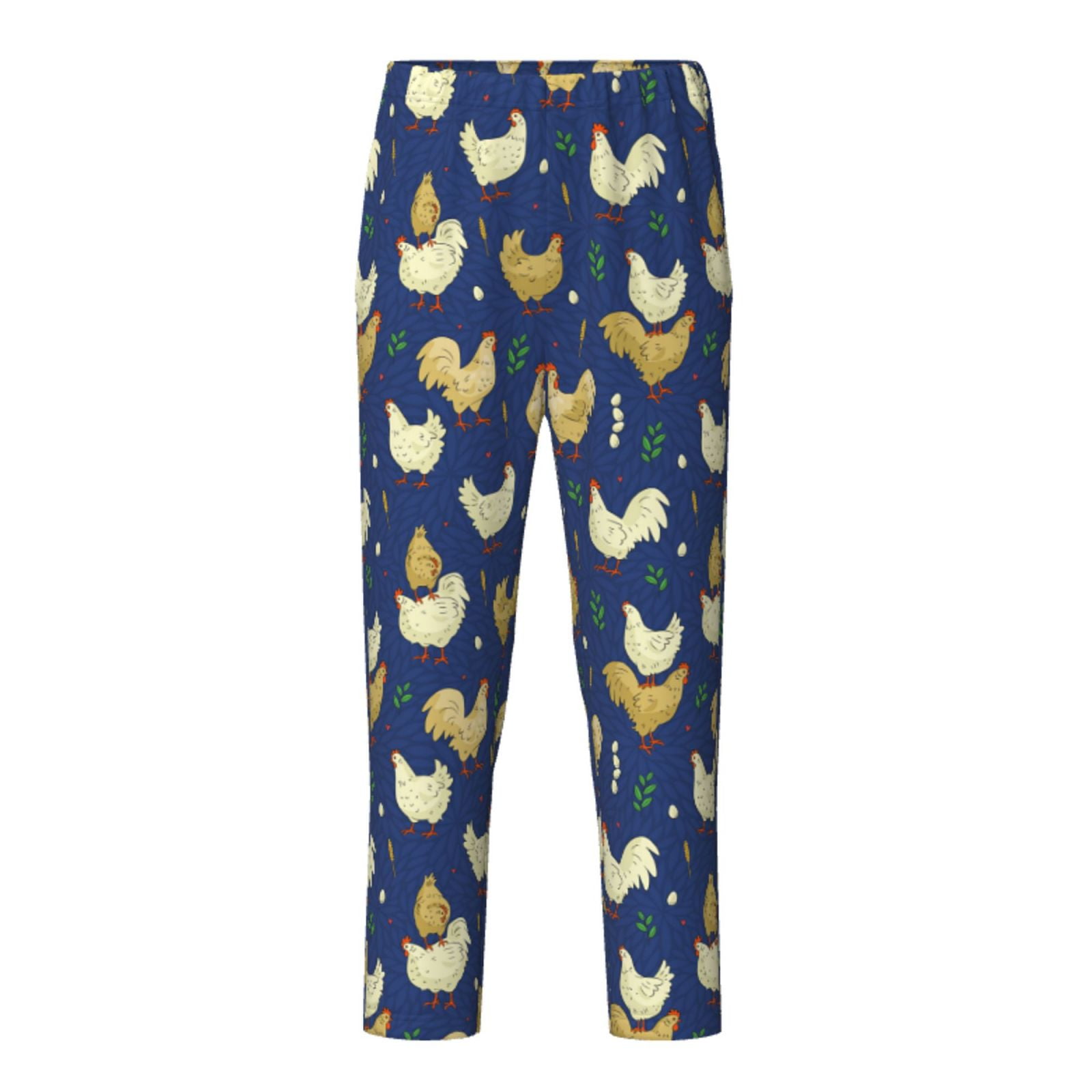Adobk Funny Chicken Print Teenagers' Pajama Pants Pajama Pants Long ...