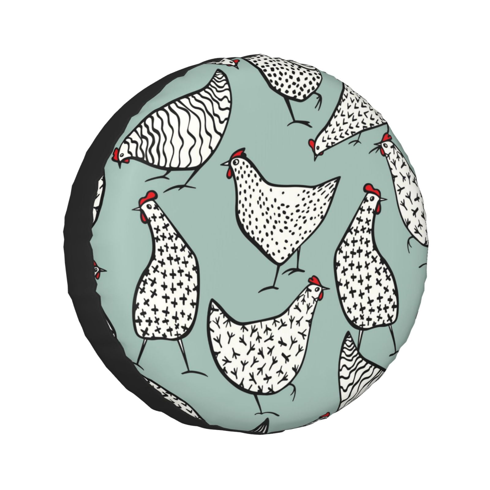 Adobk Hand Drawn Chickens Spare Tire Wheel Cover For Car Truck Suv ...