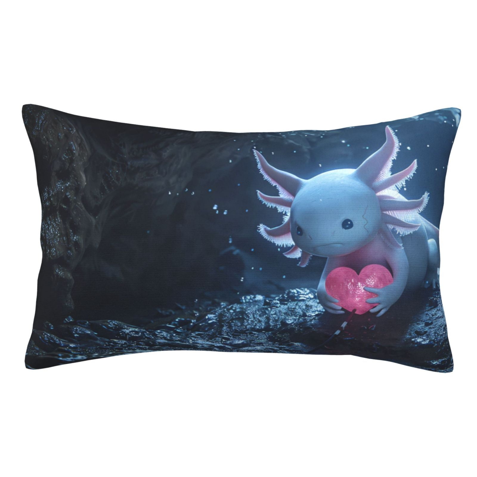 Adobk Heart Axolotl Print Pillow Cases Standard Size,Heart Axolotl ...