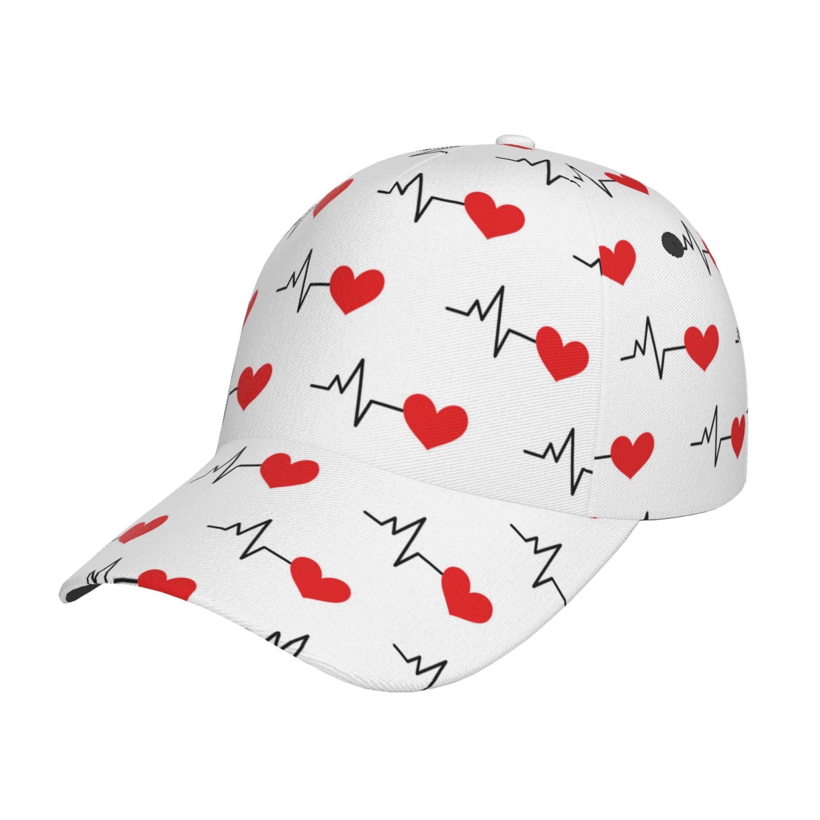 Adobk Heartbeat Symbol Baseball Cap Golf Dad Hat Adjustable Original Classic Low Profile Cotton ...