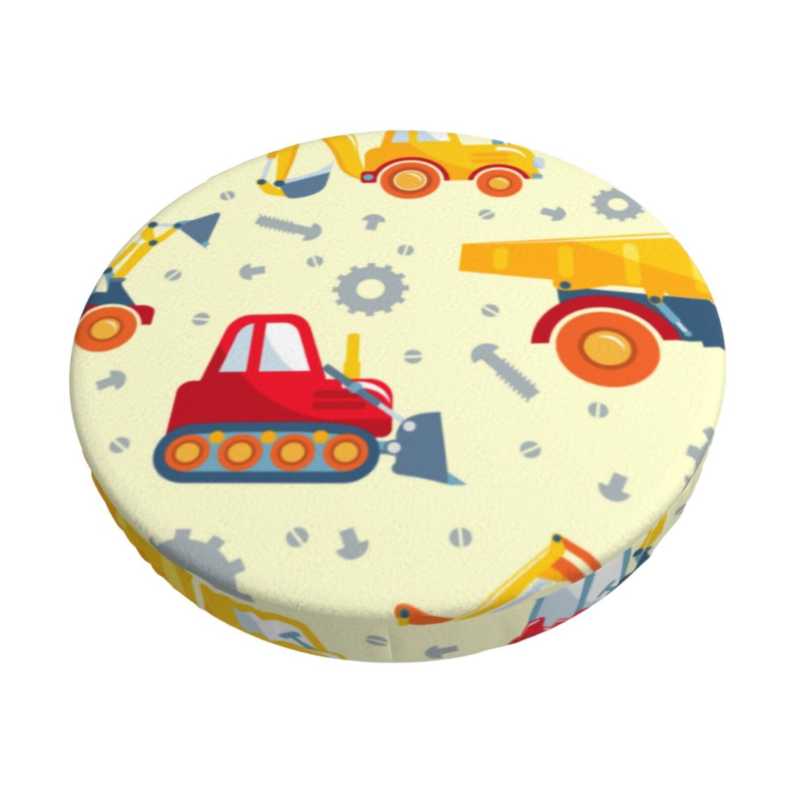 Adobk Heavy Equipment Round Bar Stool Covers - Super Soft And Washable ...