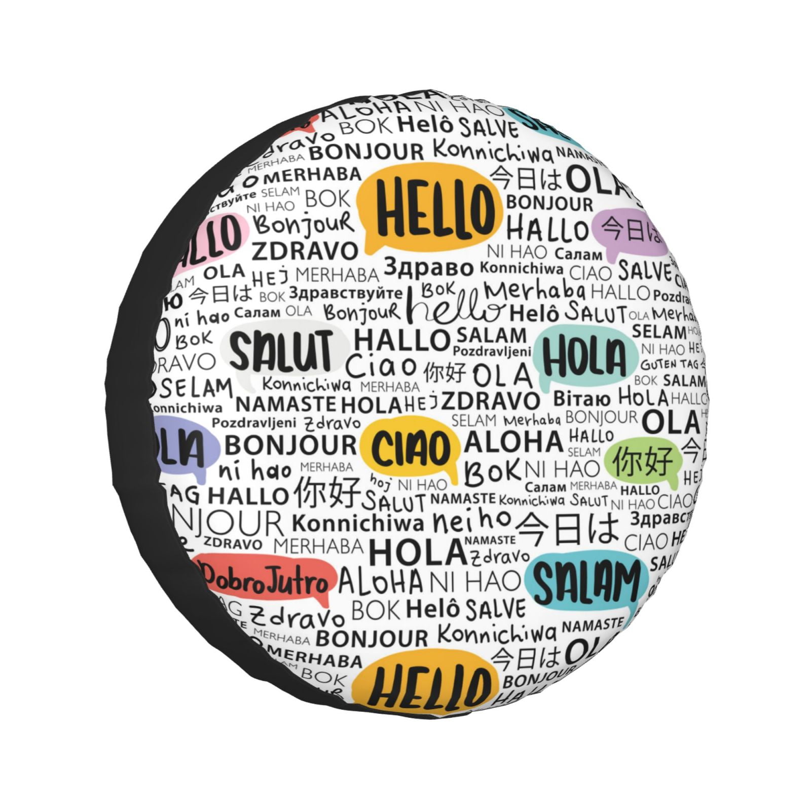 Adobk Hello Spare Tire Wheel Cover For Car Truck Suv Camper Trailer ...