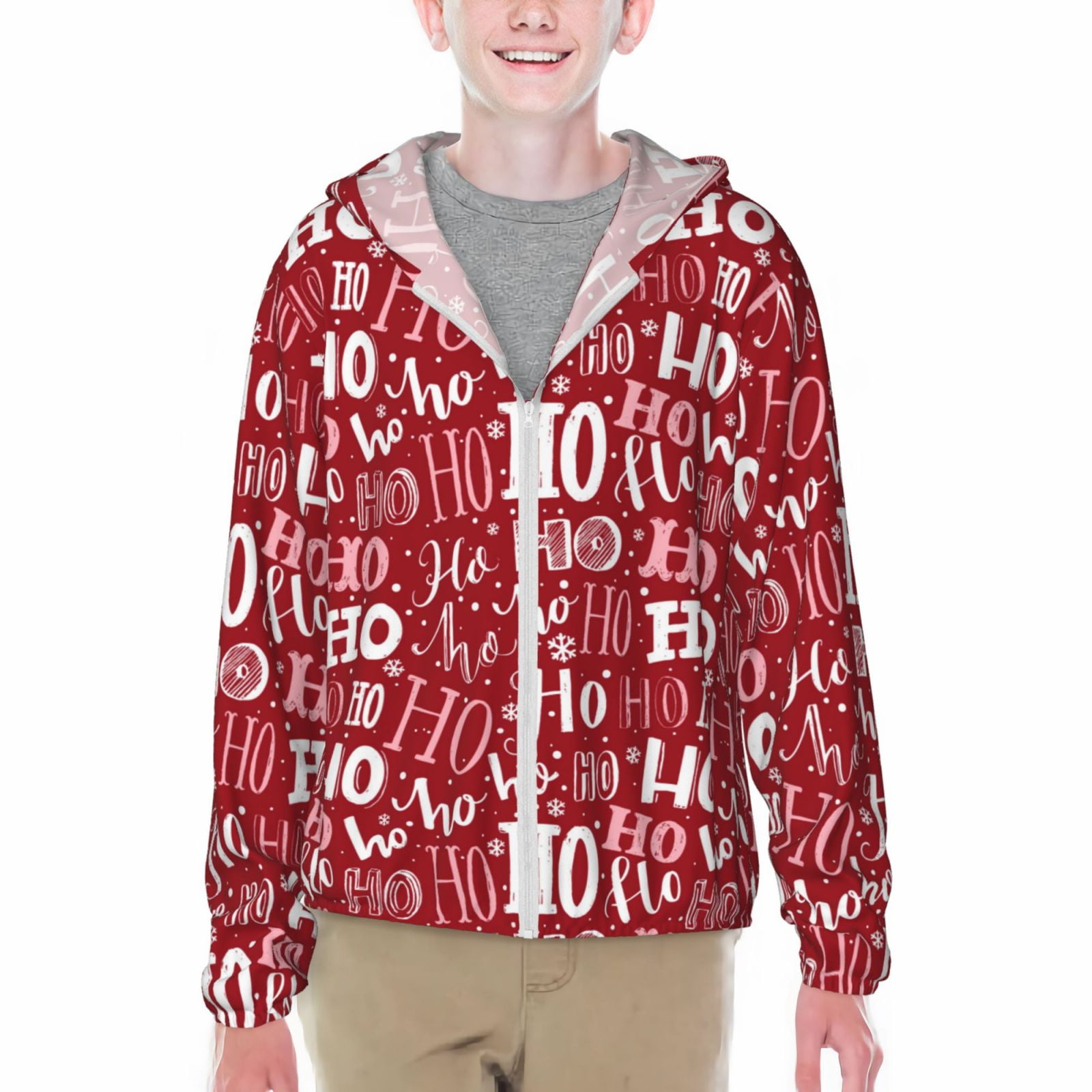 Adobk Ho Funny Christmas Print Rash Guard Long Sleeve UPF 50+ UV ...