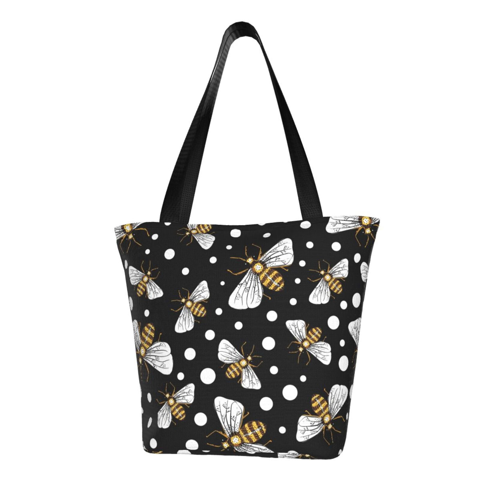 Adobk Honey Bees At Night Canvas Tote Bag Vintage Tote Bag Shopping ...