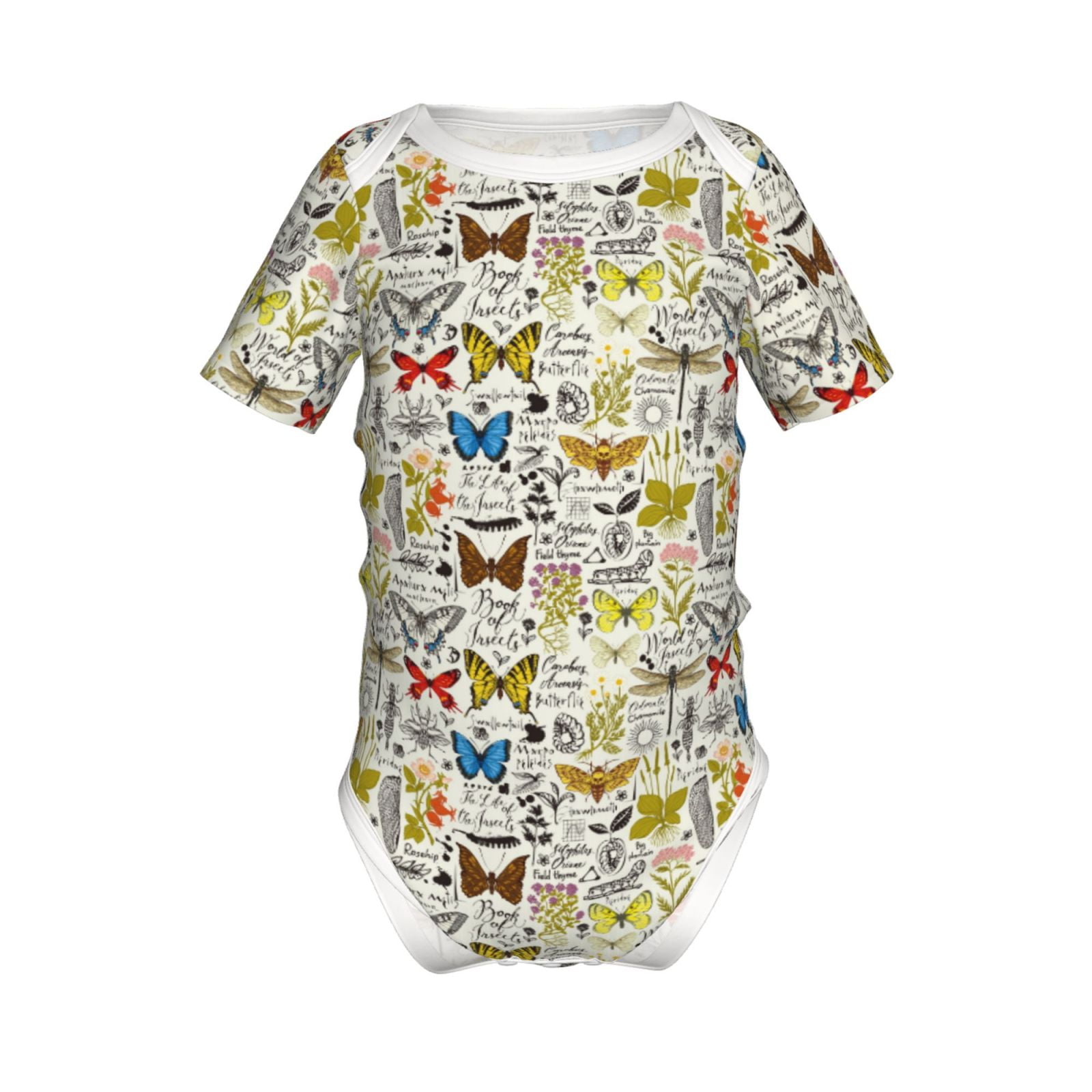 Adobk Insects And Medicinal Herbs Print Baby Climbing Clothes,Jumpsuit ...