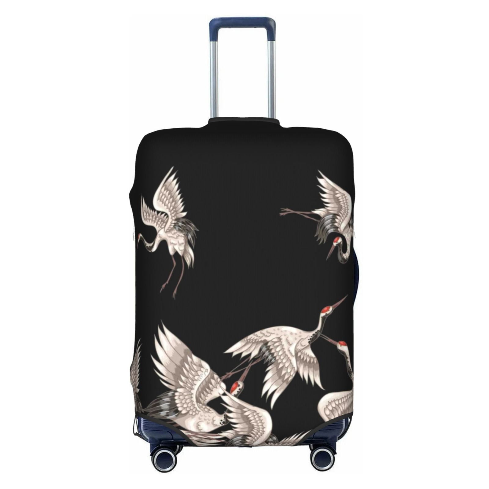 Adobk Japanese White Crane Luggage Protector Suitcase Cover, Stretch ...