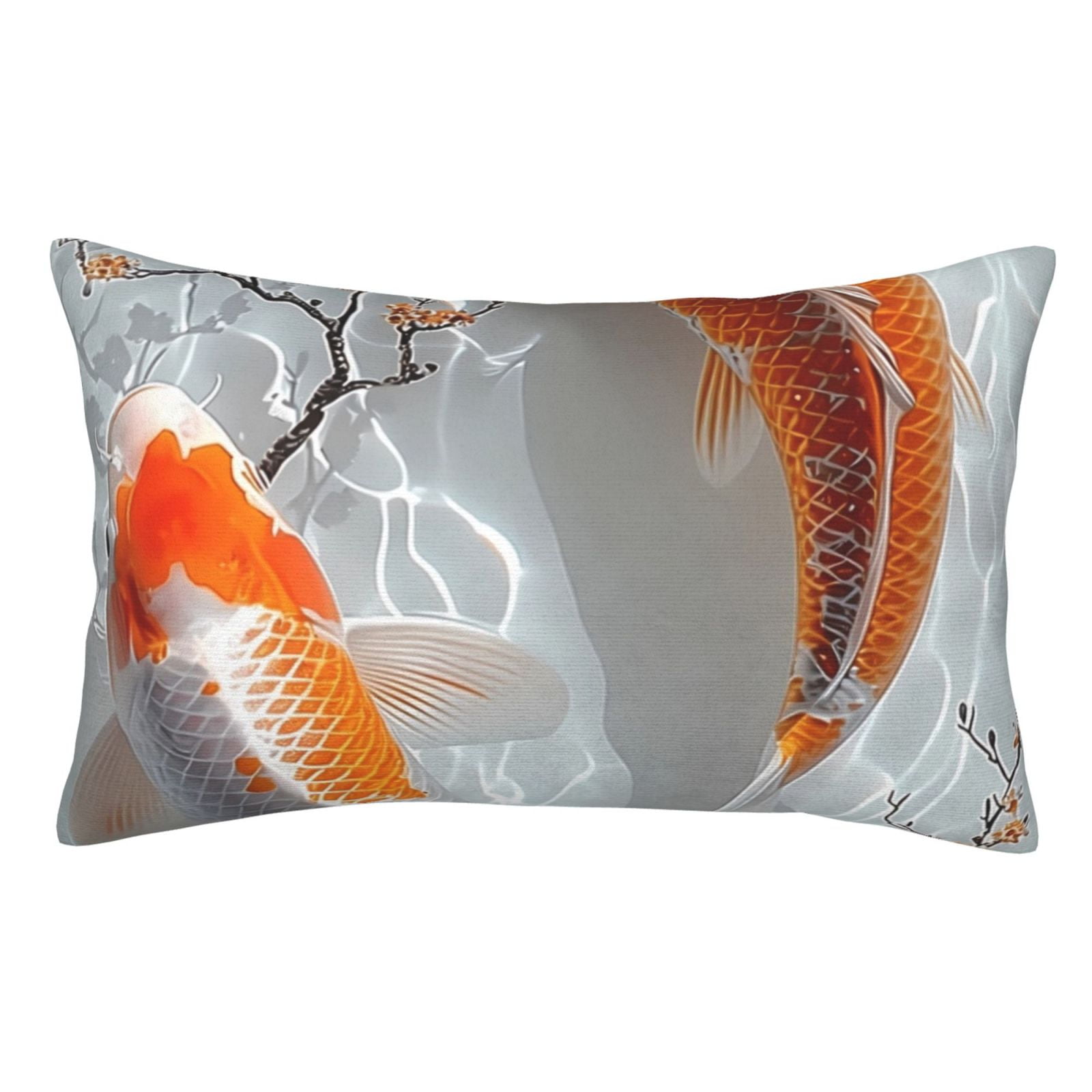 Adobk Koi Fish Water Print Pillow Cases Standard Size,Pillowcases with ...