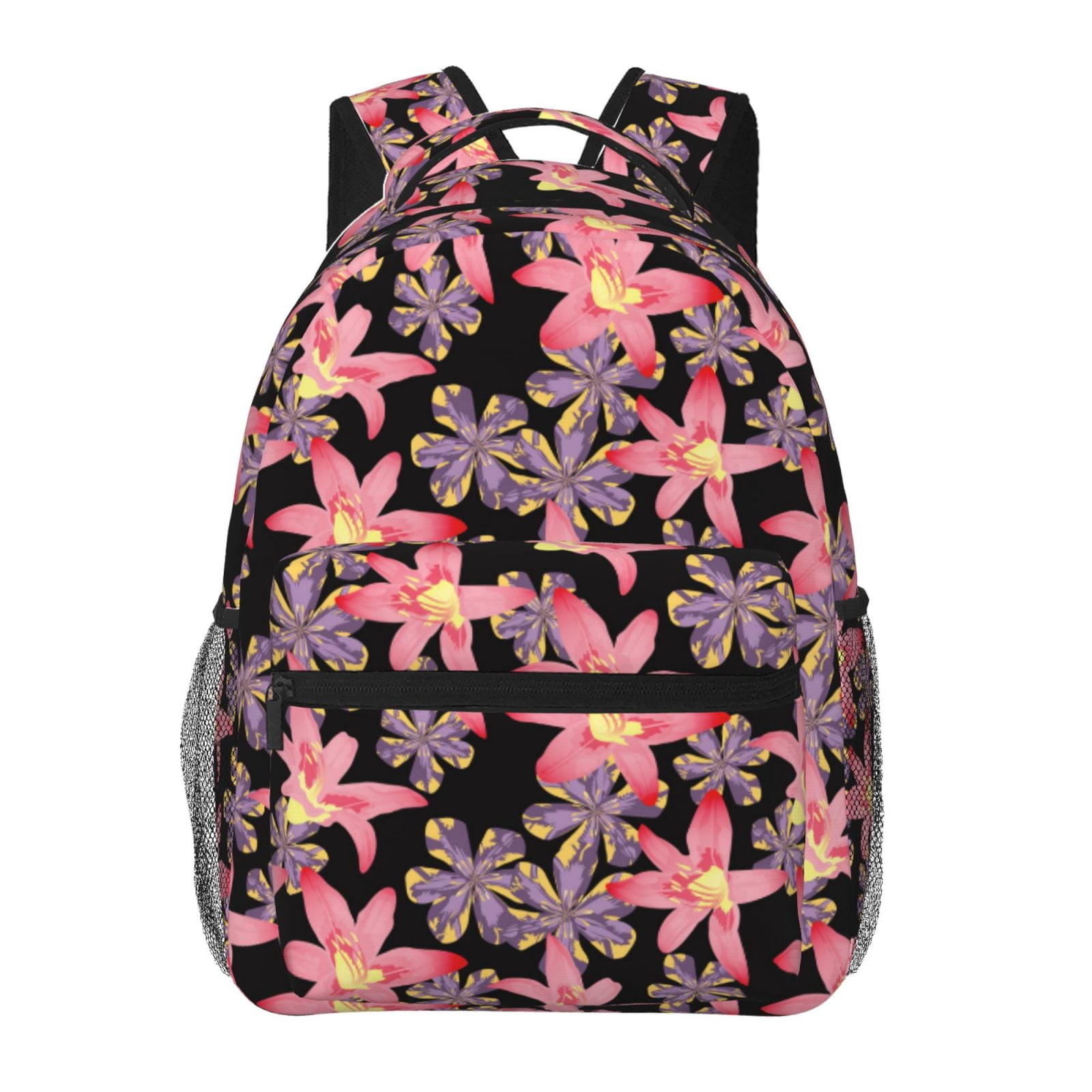 Adobk Lilies Flowers Print Lightweight Casual Laptop Backpack Backpack ...