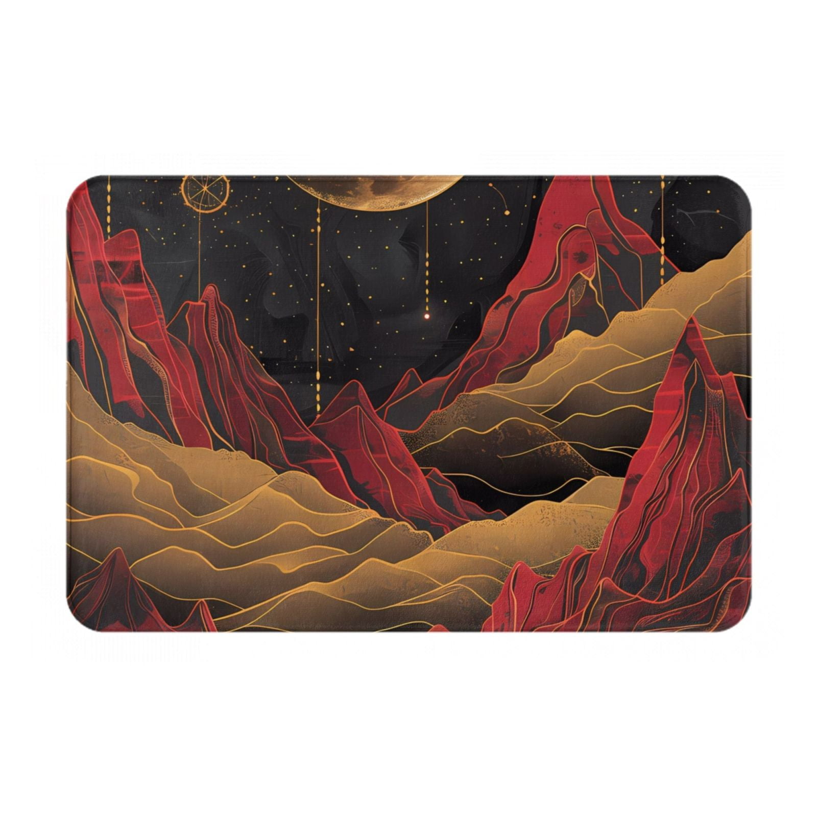 Adobk Lunar Mountains Golden Rivers Rugs Mats Door Mat Outdoor Doormat ...