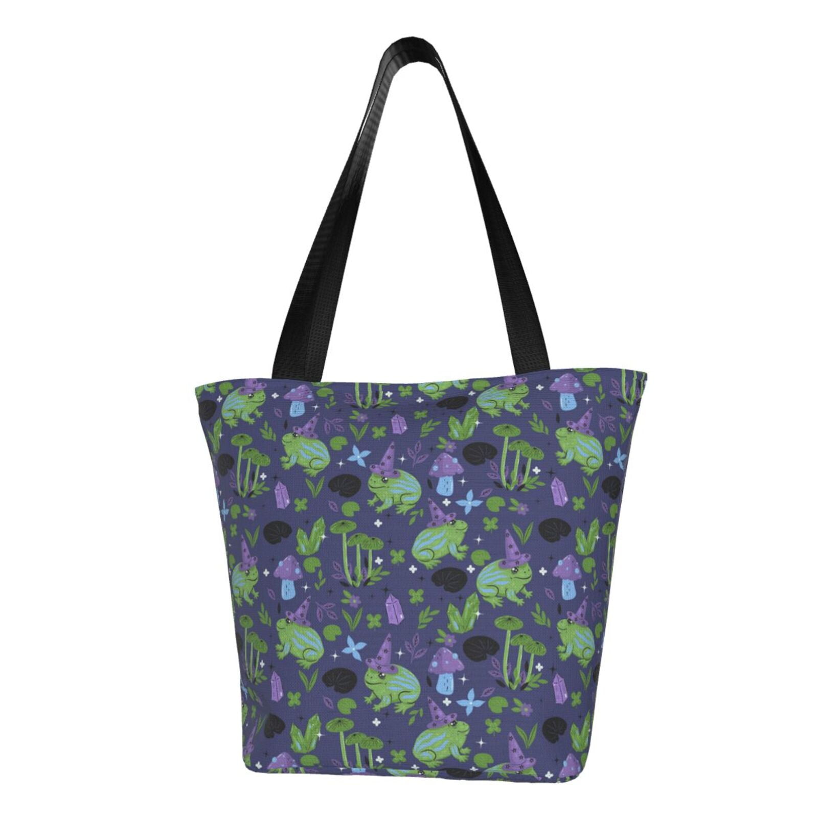 Adobk Magic Toads In Hats Canvas Tote Bag Vintage Tote Bag Shopping ...