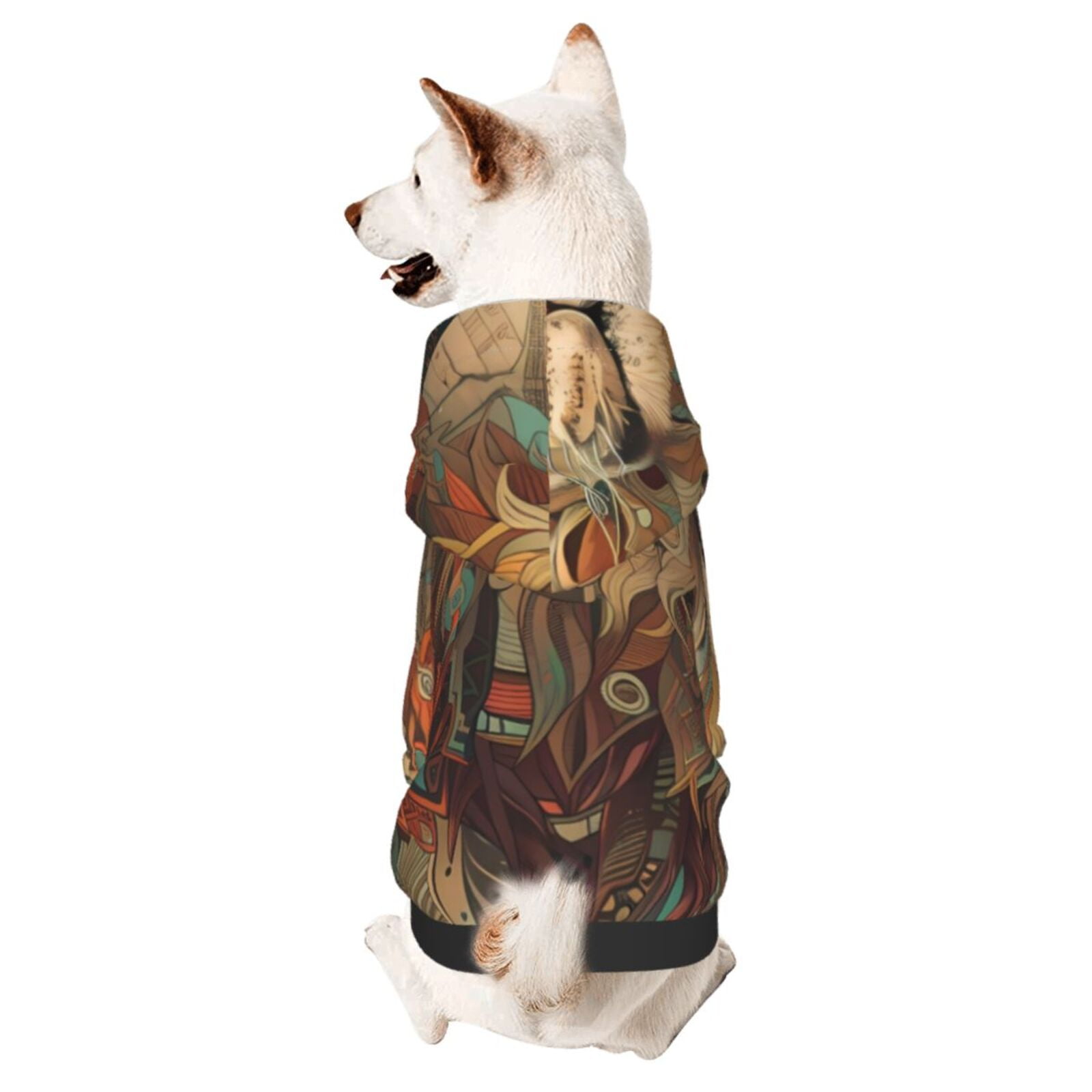 Adobk Majestic Cosmic Lion Print Dog Hoodie Dog Sweater Stylish Dog ...