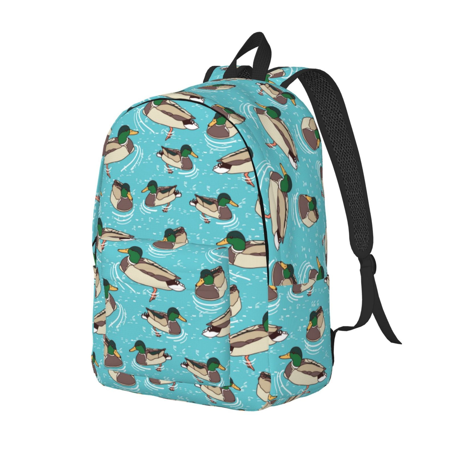 Adobk Mallard Ducks Swimming In The Lake Print Canvas Backpack ...