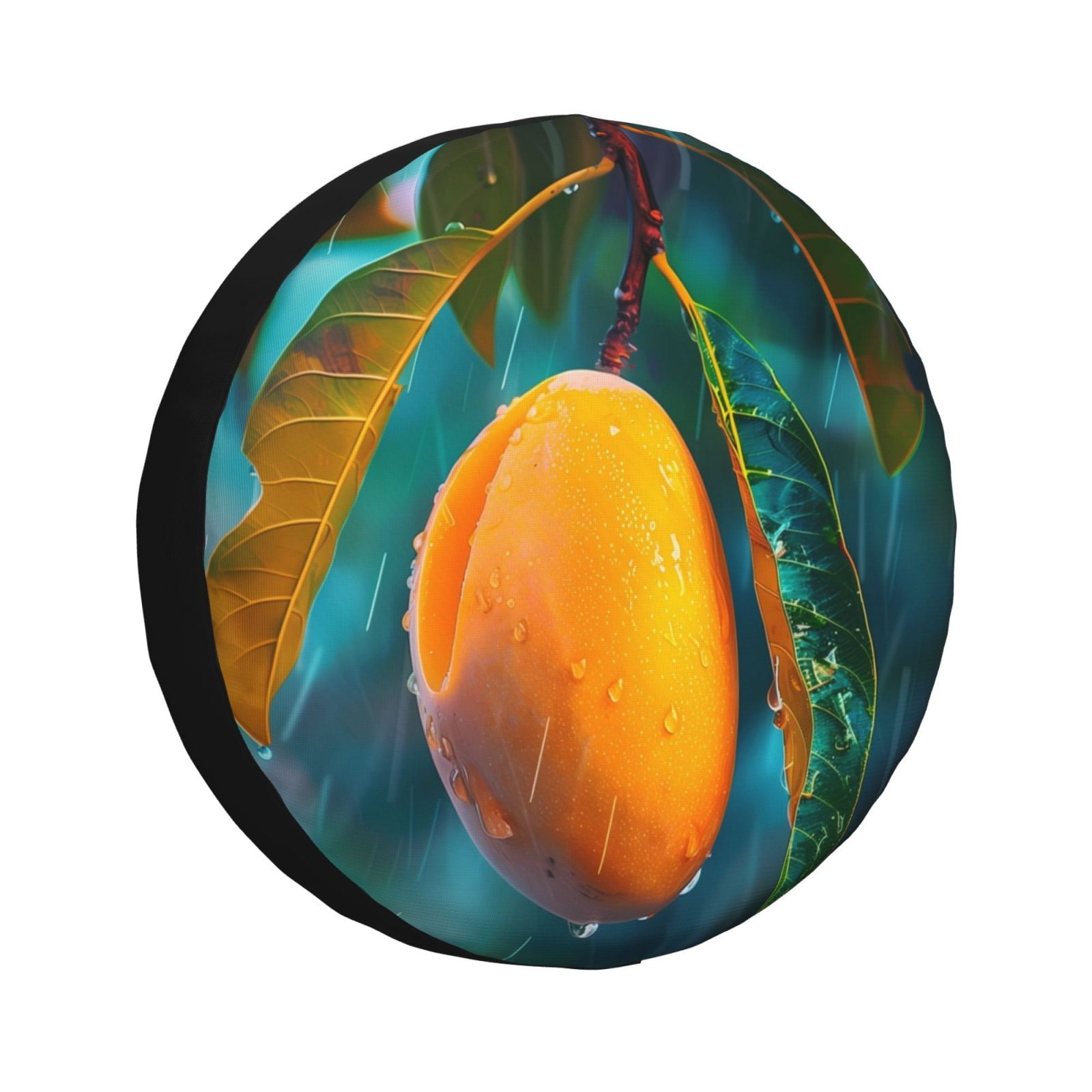 Adobk Mango In The Rain Print Tire Covers, Waterproof Anti-UV Sun Snow ...