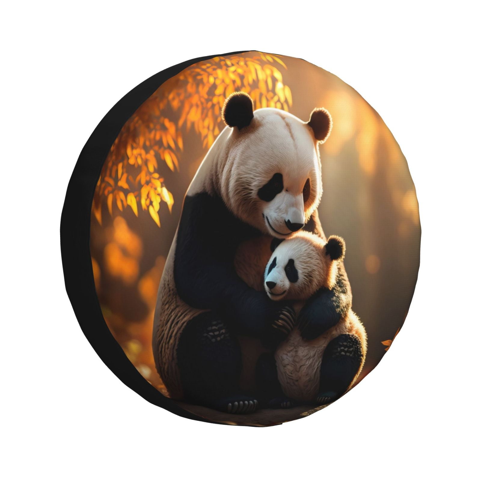 Adobk Maple Forest Panda Print Tire Covers, Waterproof Anti-UV Sun Snow ...