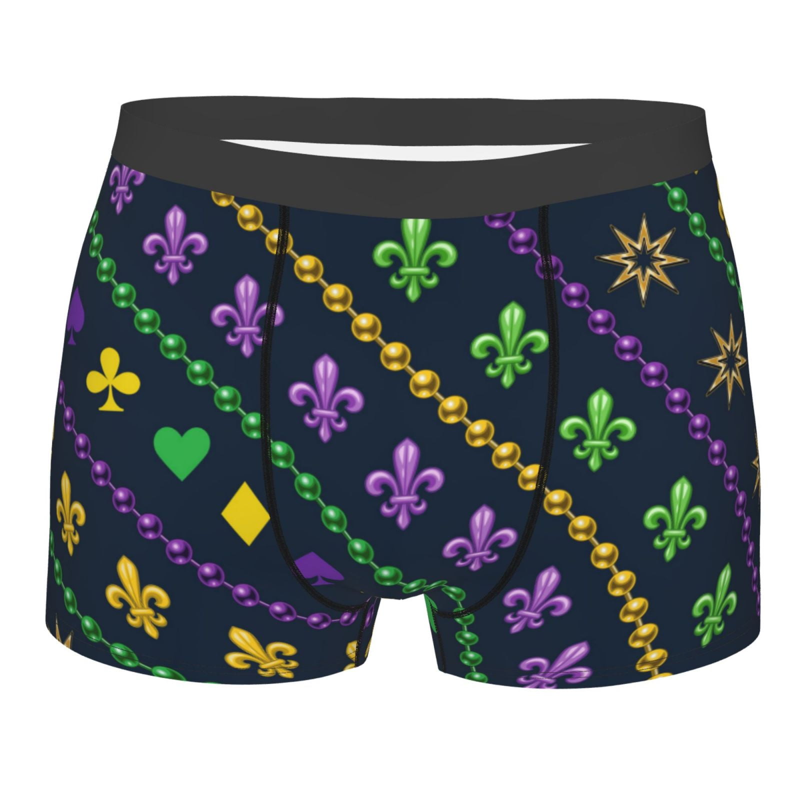 Adobk Men'S Mardi Gras Strings Of Beads Boxer Briefs,Moisture Wicking ...