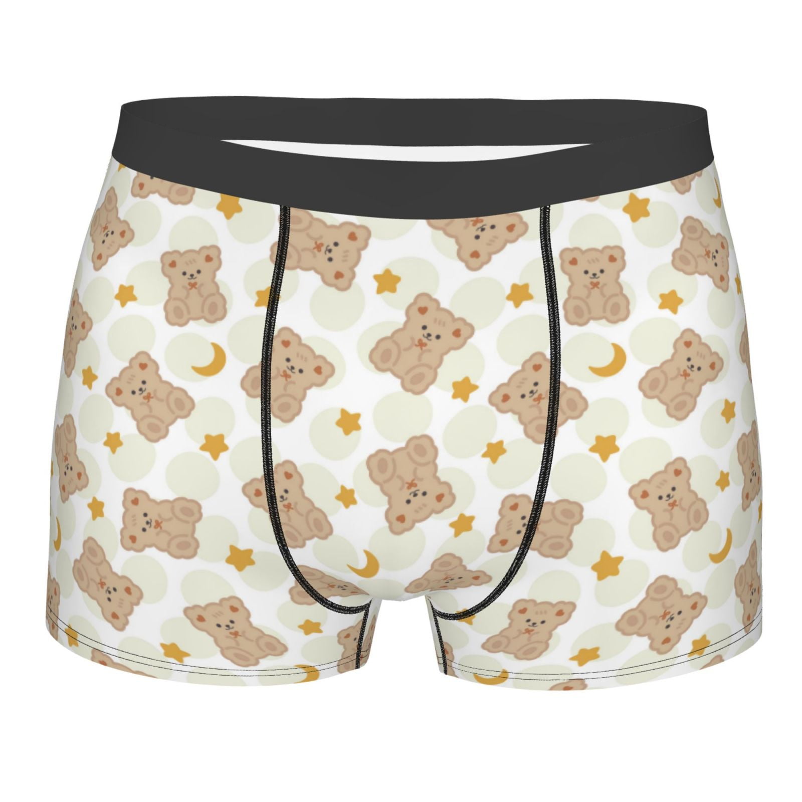 Adobk Men's Kawaii Bear Boxer Briefs,Moisture Wicking & Breathable ...