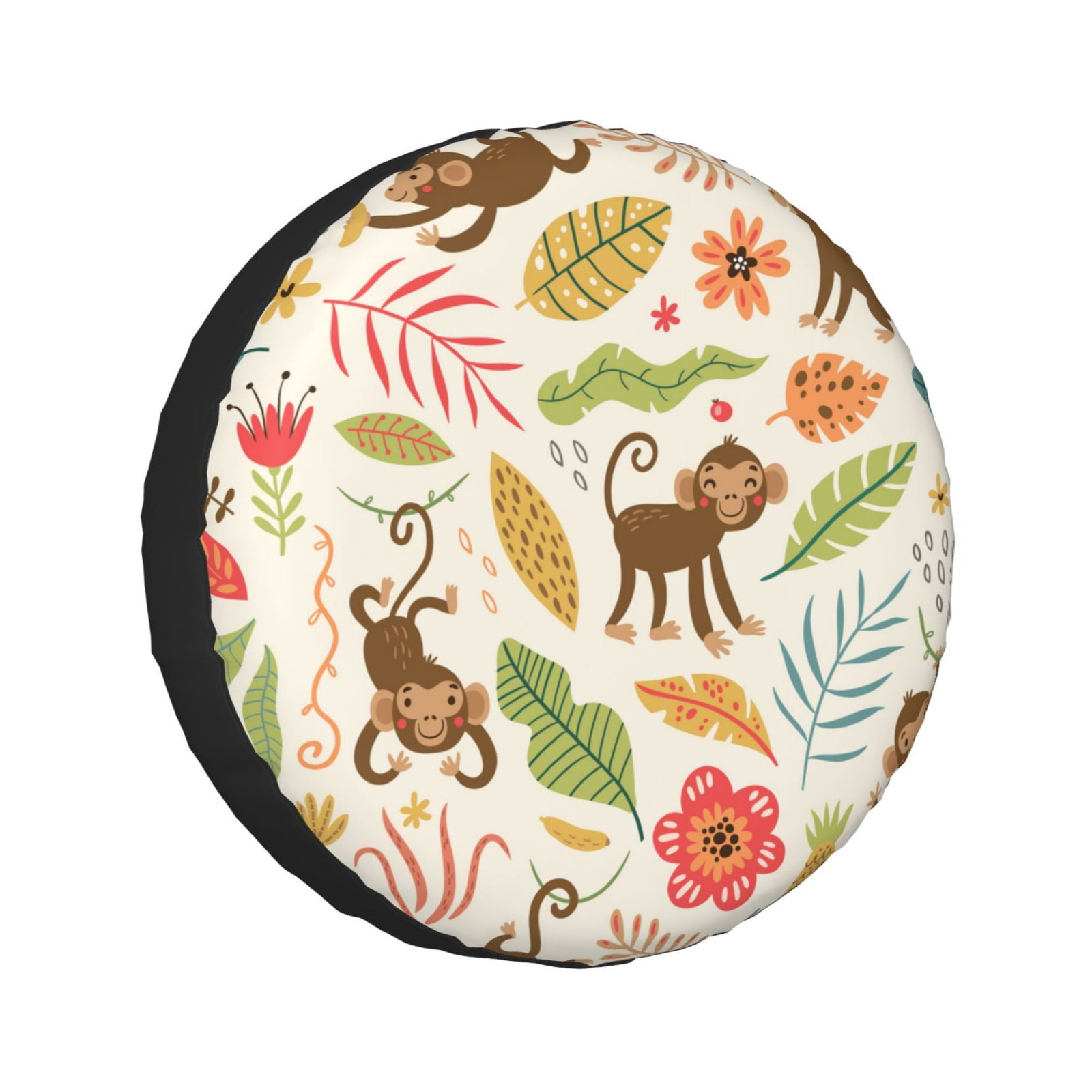 Adobk Monkeys In The Jungle Spare Tire Wheel Cover For Car Truck Suv ...