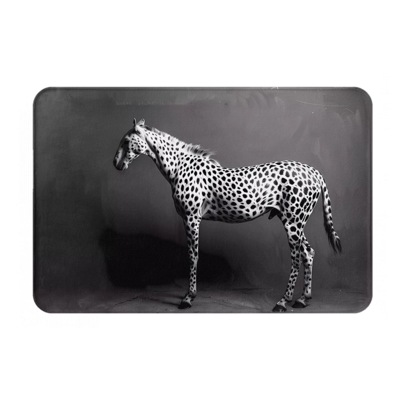 Adobk Monochrome Leopard Horse Rugs Mats Door Mat Outdoor Doormat ...