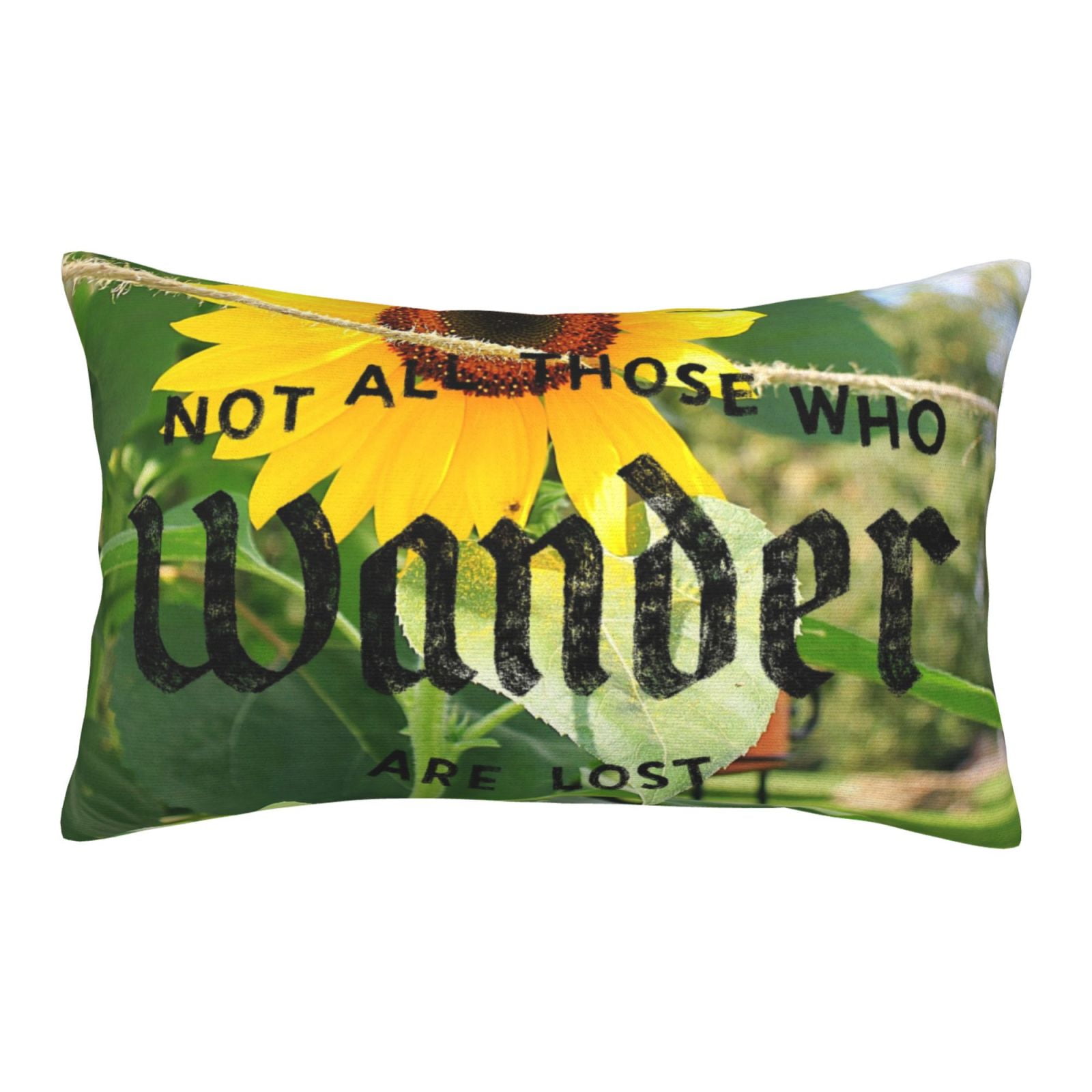 Adobk Not All Who Wander Are Lost Print Pillowcases Cotton Queen Pillow ...