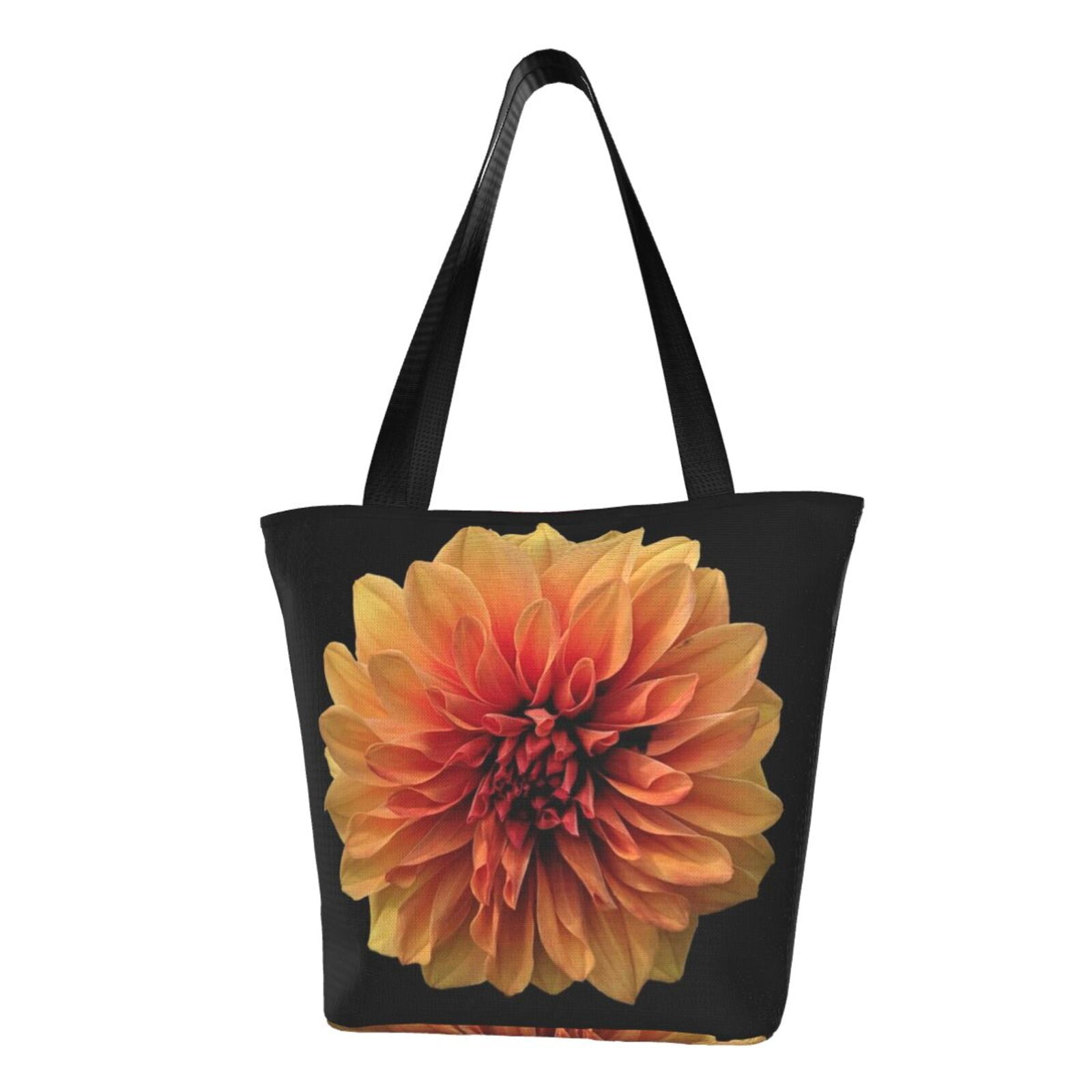 Adobk Orange Dalia Canvas Tote Bag Vintage Tote Bag Shopping Bags Beach ...