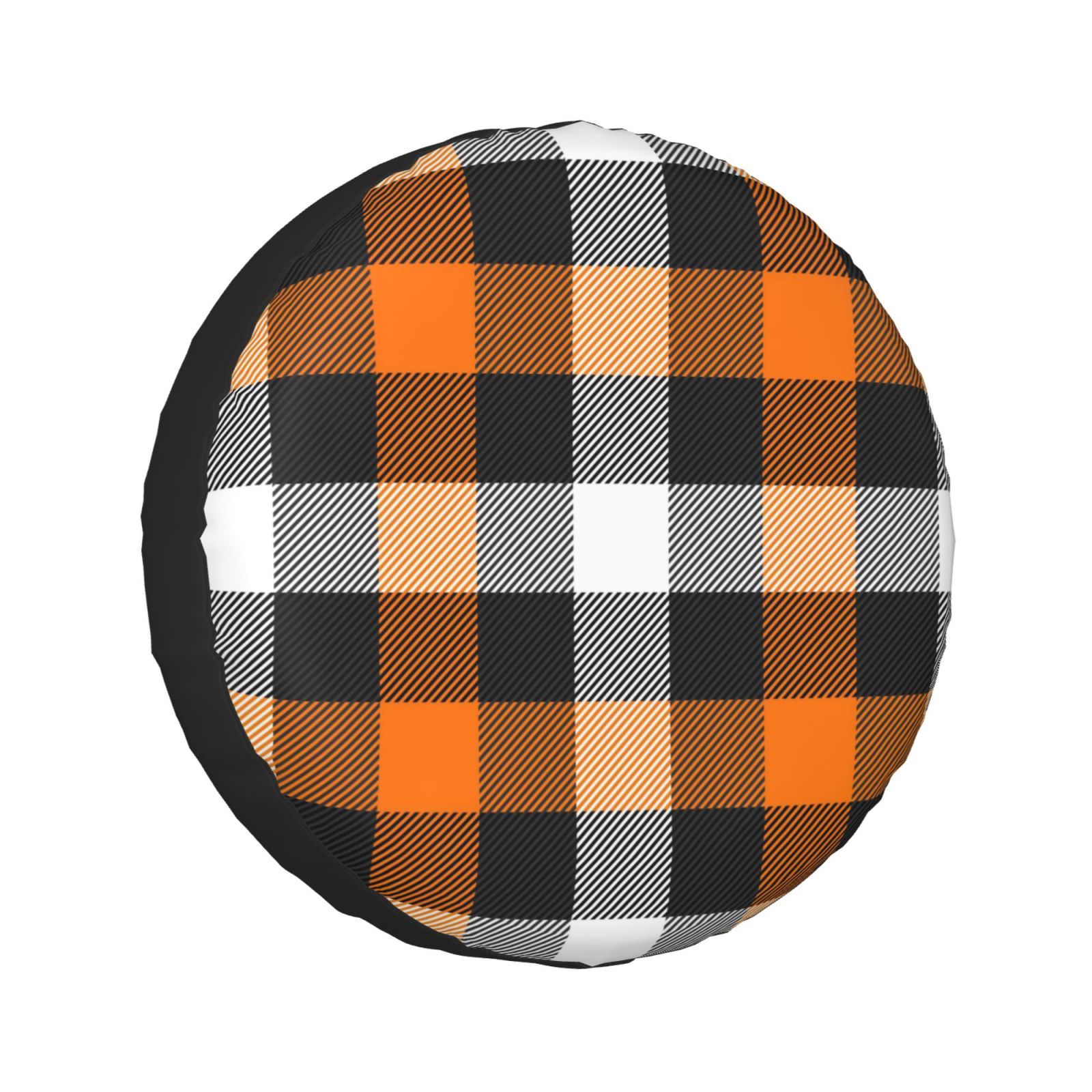 Adobk Orange Plaid Spare Tire Wheel Cover For Car Truck Suv Camper ...