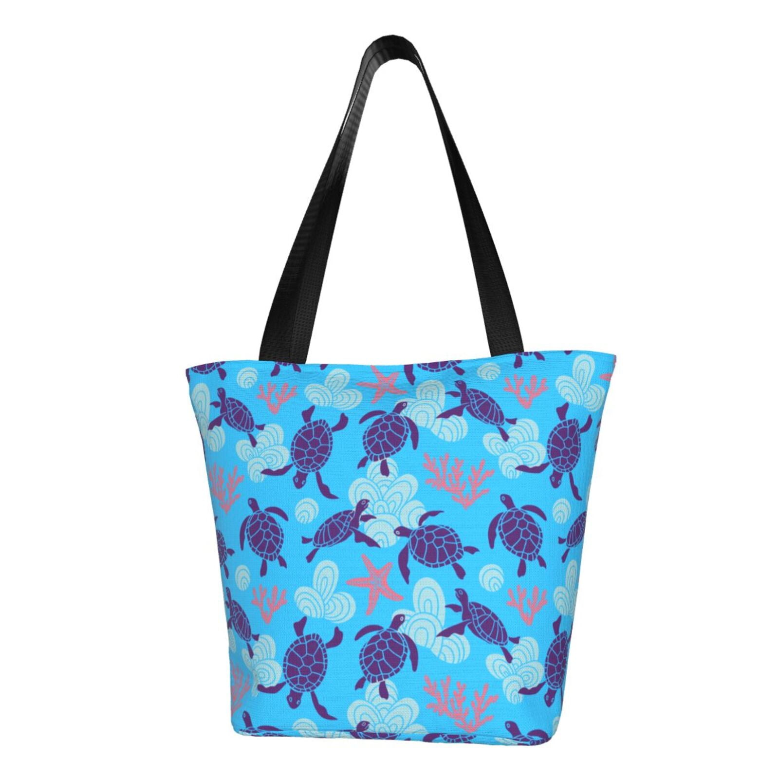 Adobk Ornamental Turtles Canvas Tote Bag Vintage Tote Bag Shopping Bags ...