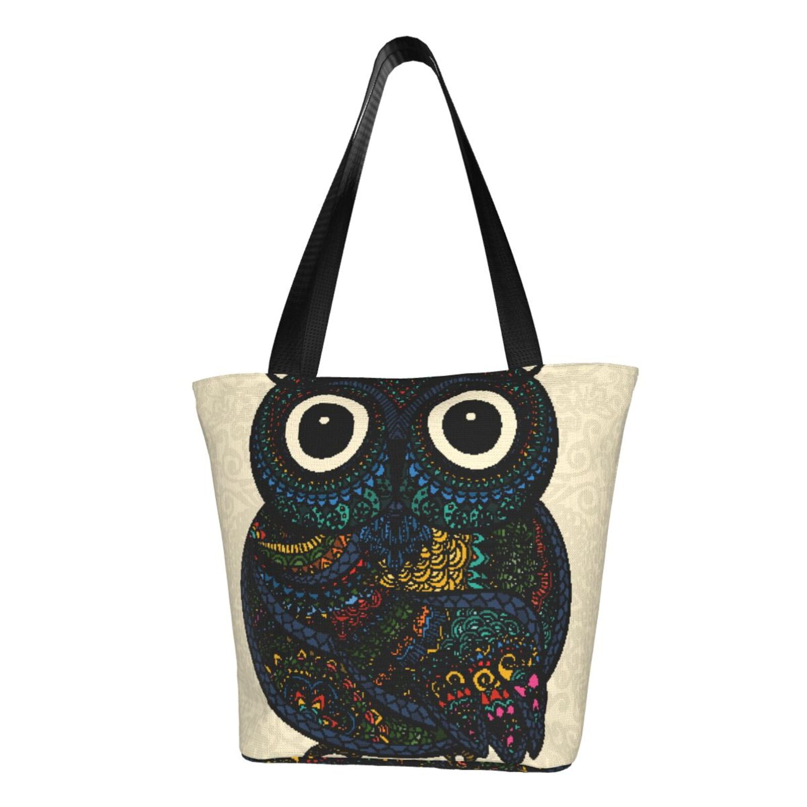 Adobk Owl With Mandala Canvas Tote Bag Vintage Tote Bag Shopping Bags ...
