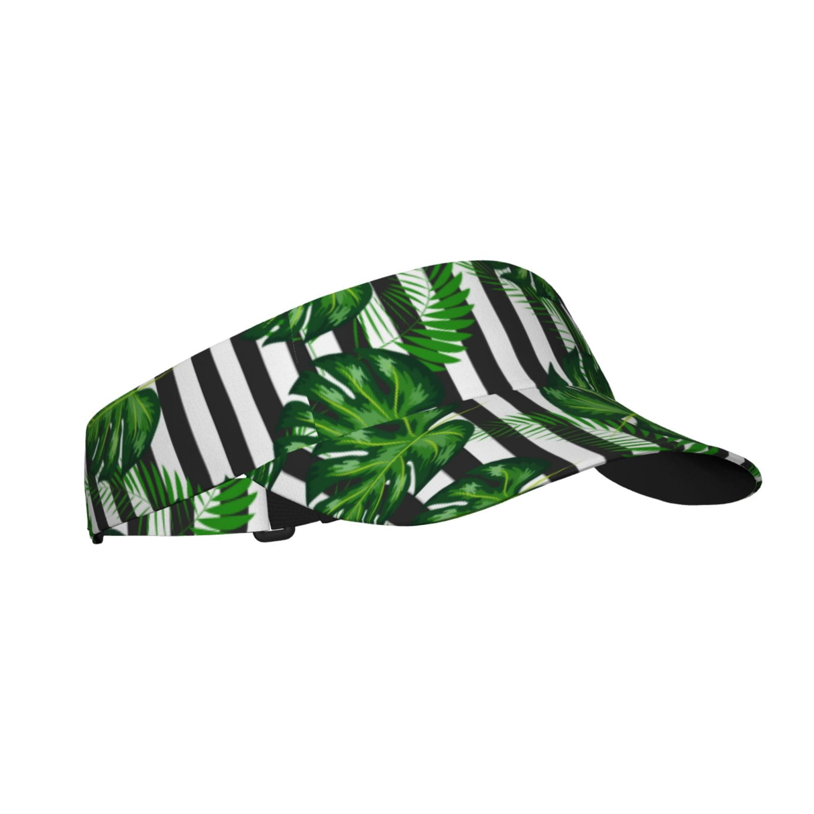 Adobk Palm Greenery Print Sunscreen Visor Hats for Women & Men, Sport ...