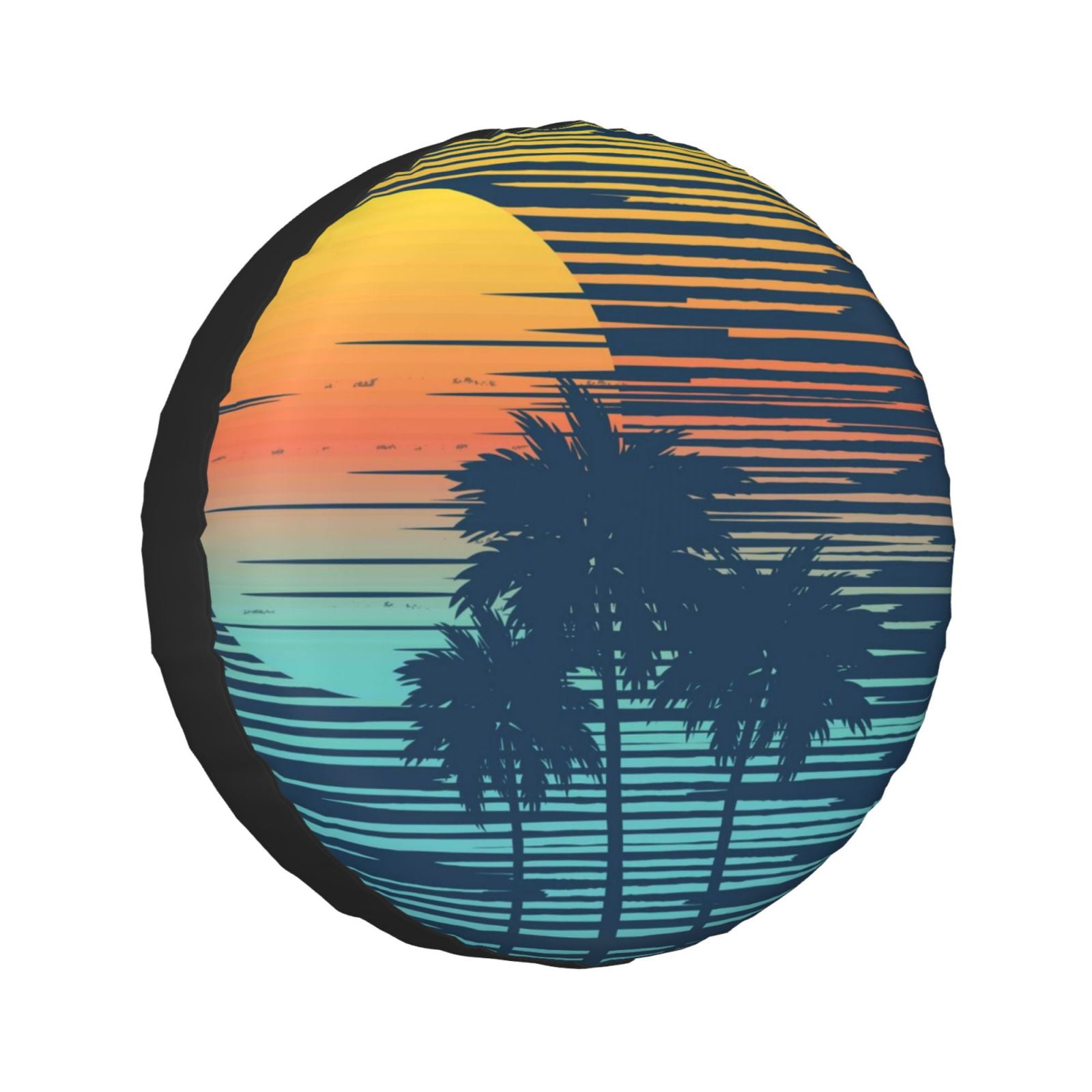 Adobk Palm Trees Spare Tire Wheel Cover For Car Truck Suv Camper ...