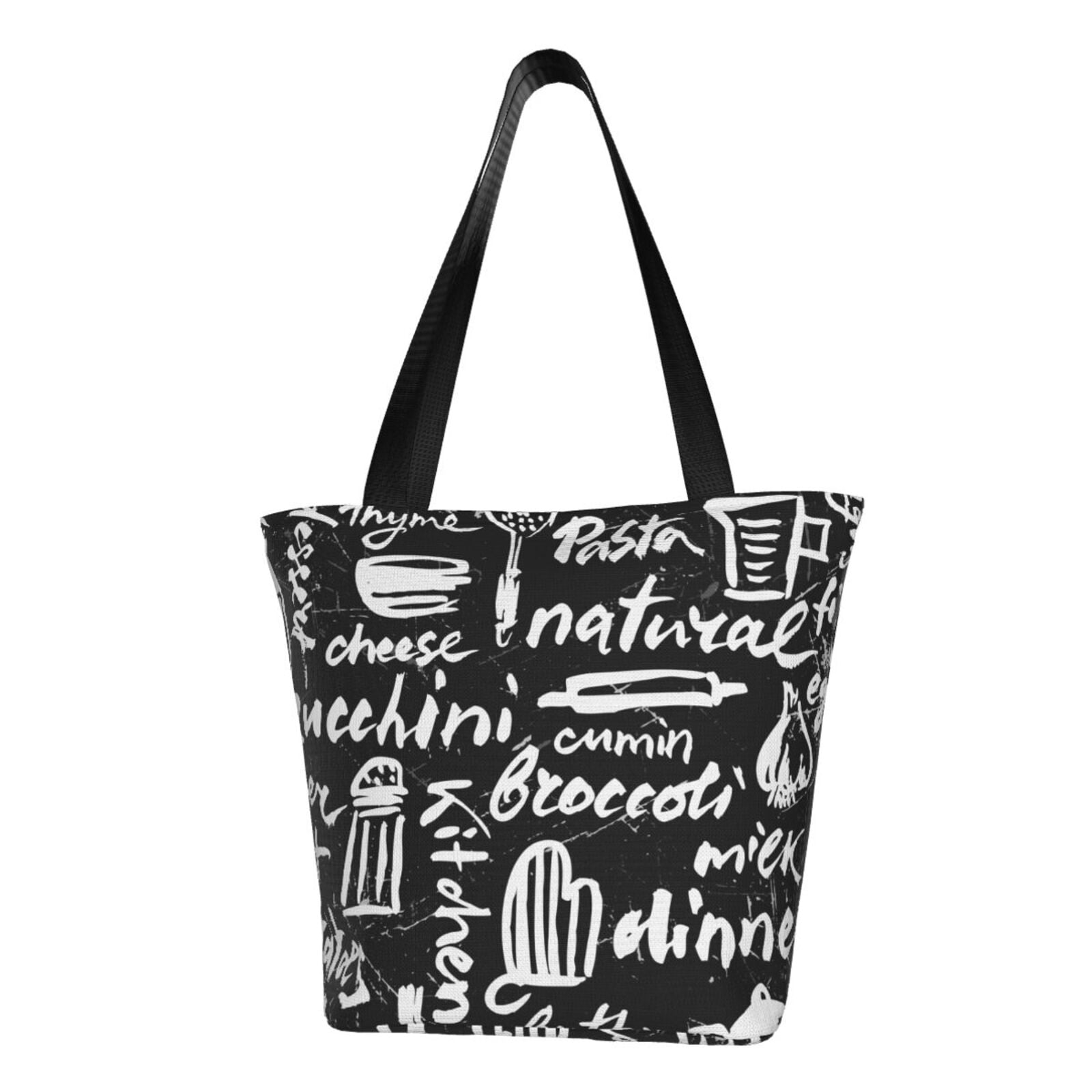 Adobk Pasta Bacon Canvas Tote Bag Vintage Tote Bag Shopping Bags Beach ...