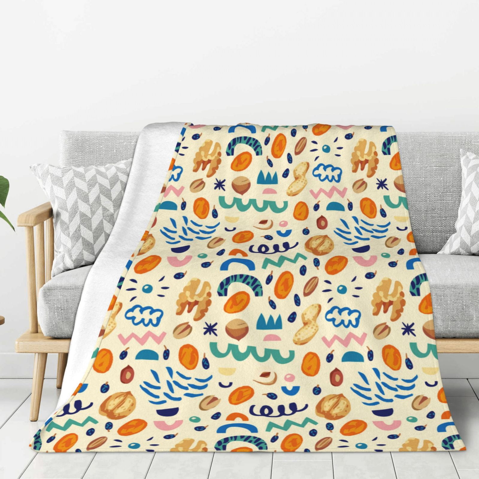 Adobk Peanuts 8 Print Blanket Super Soft Flannel Throw Blanket ...