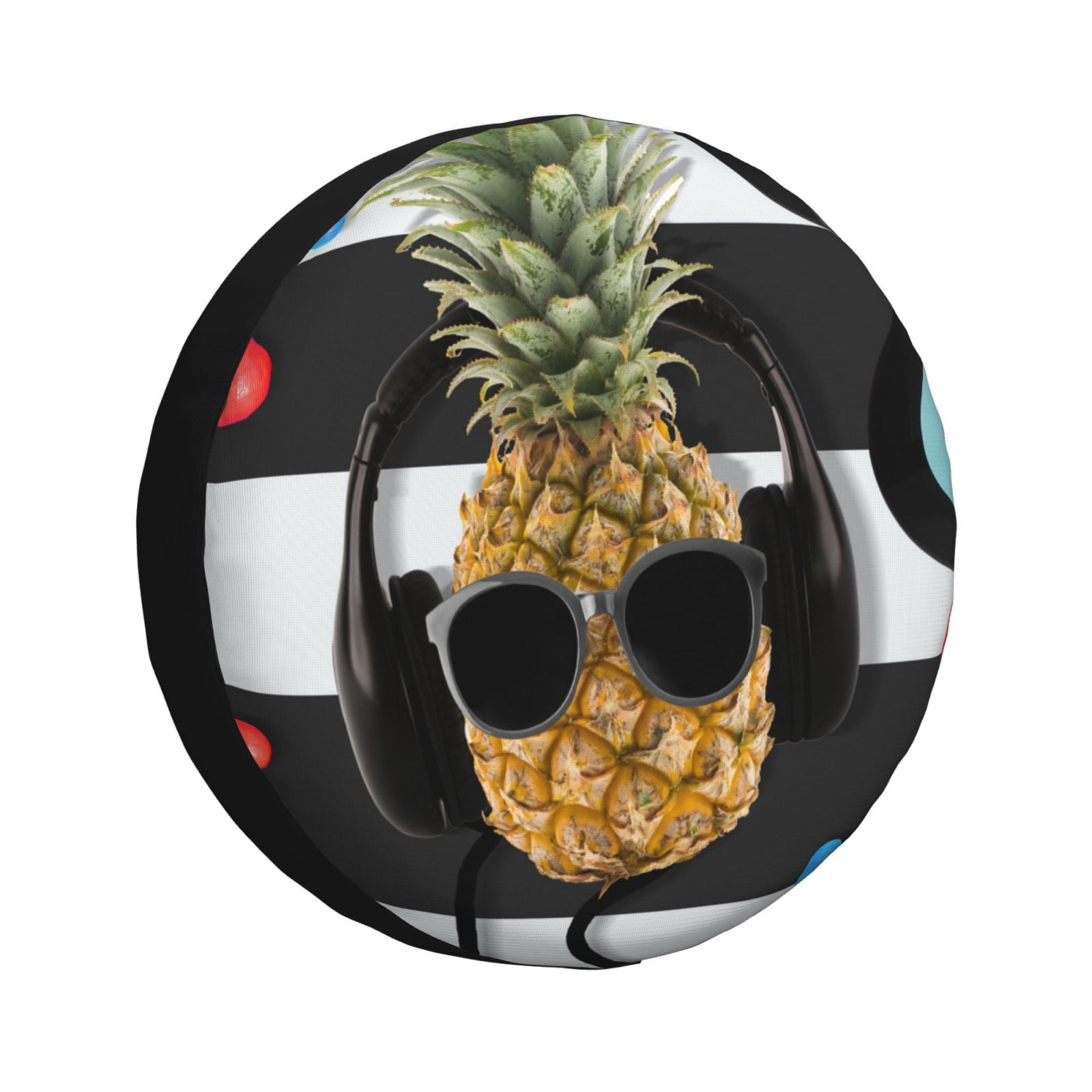 Adobk Pineapple With Black Glasses Print Tire Covers, Waterproof Anti ...