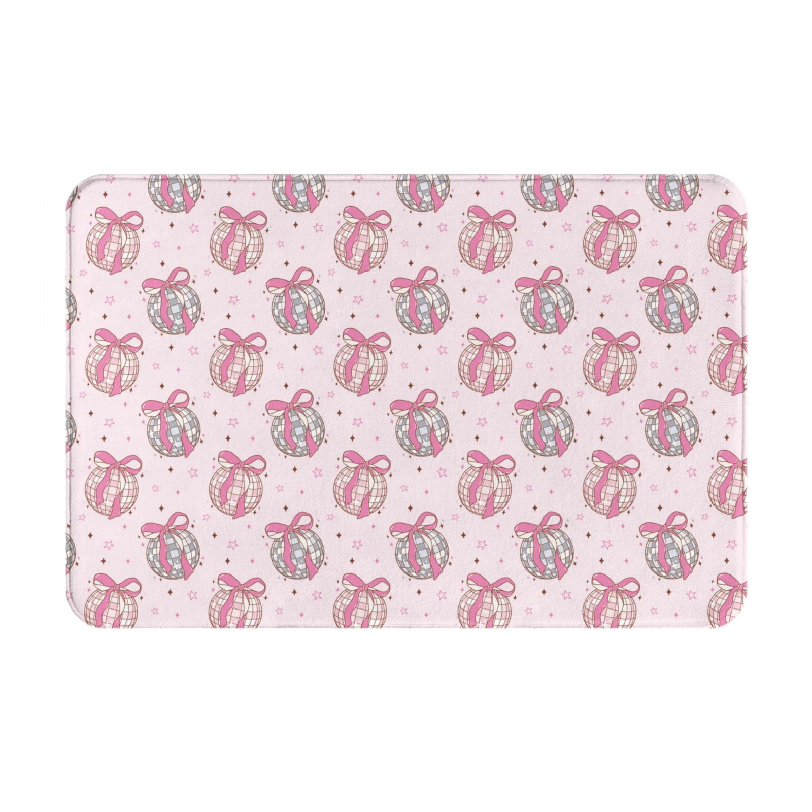 Adobk Pink Disco Ball Rugs Mats Door Mat Outdoor Doormat 16x24in Non ...