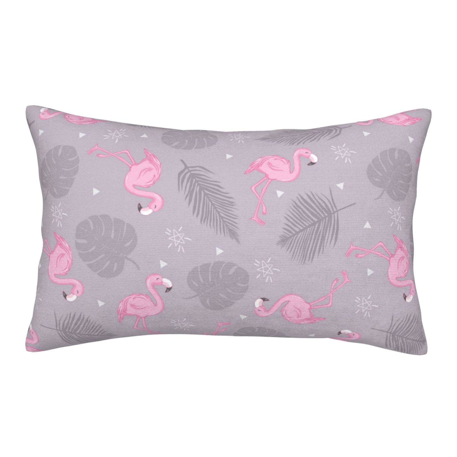 Adobk Pink Flamingo (2) Print Pillowcases Cotton Queen Pillow Cases,14 ...