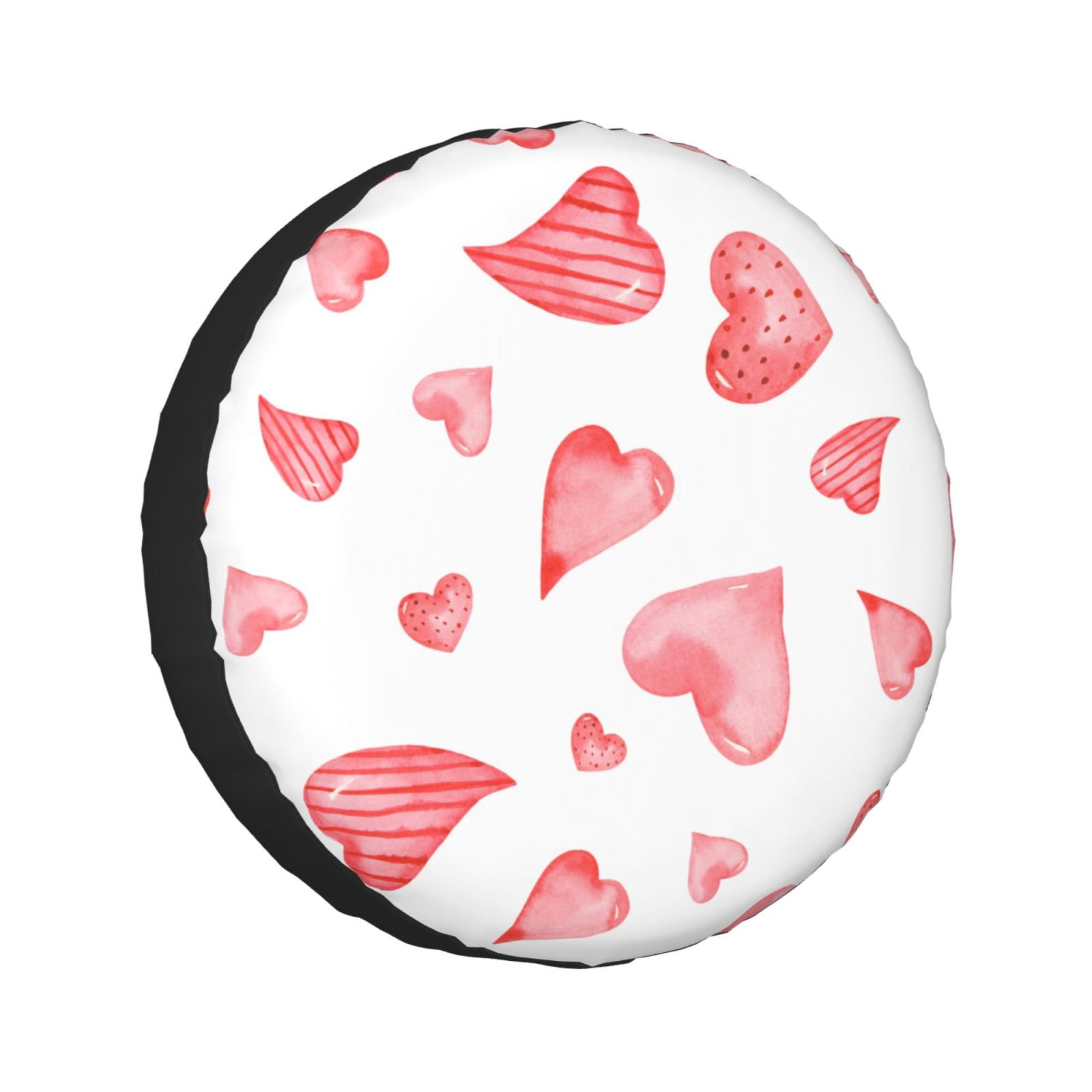 Adobk Pink Hearts Spare Tire Wheel Cover For Car Truck Suv Camper ...