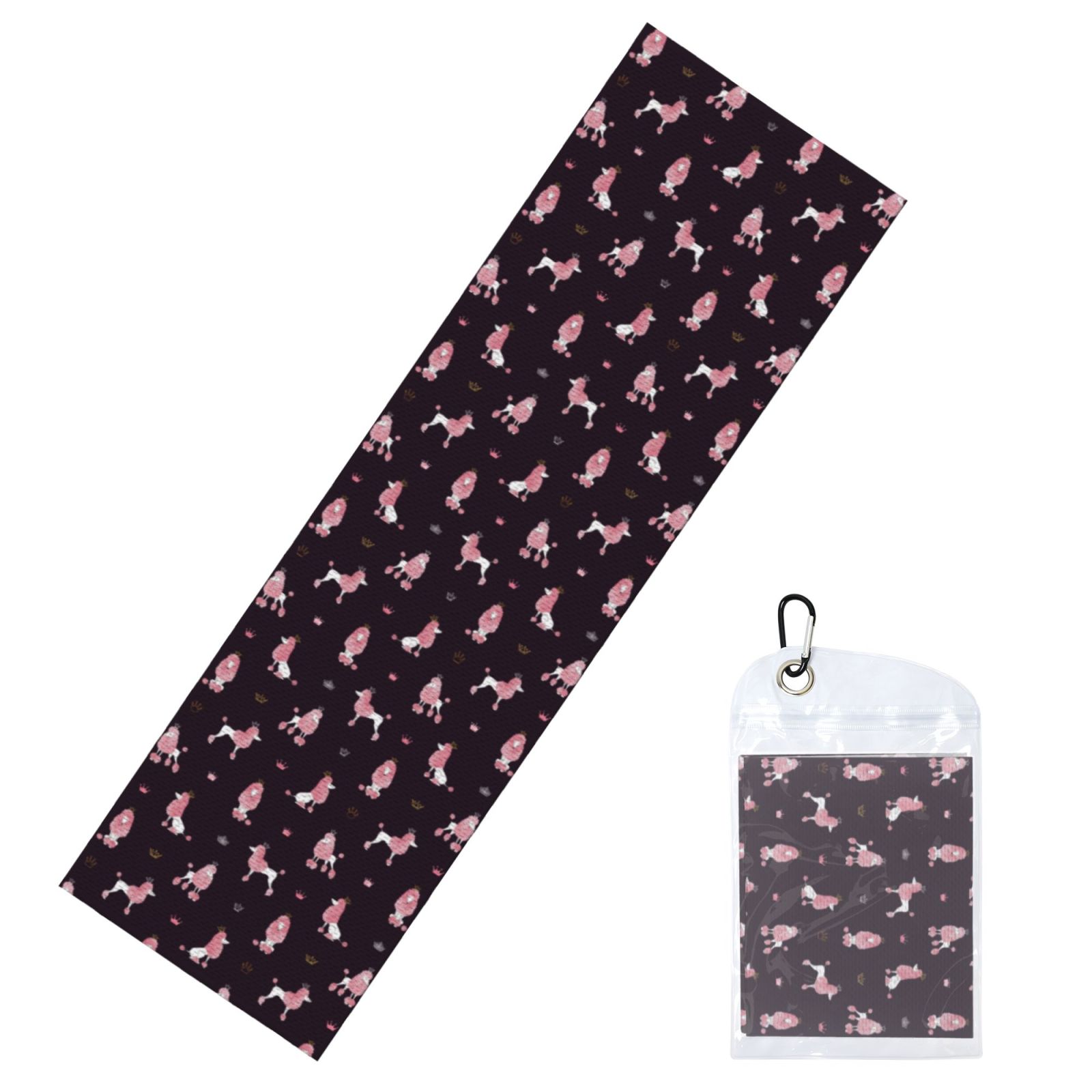 Adobk Poodle Dog Print Cold Exercise Towel 12x40 in Ice Towel Soft ...