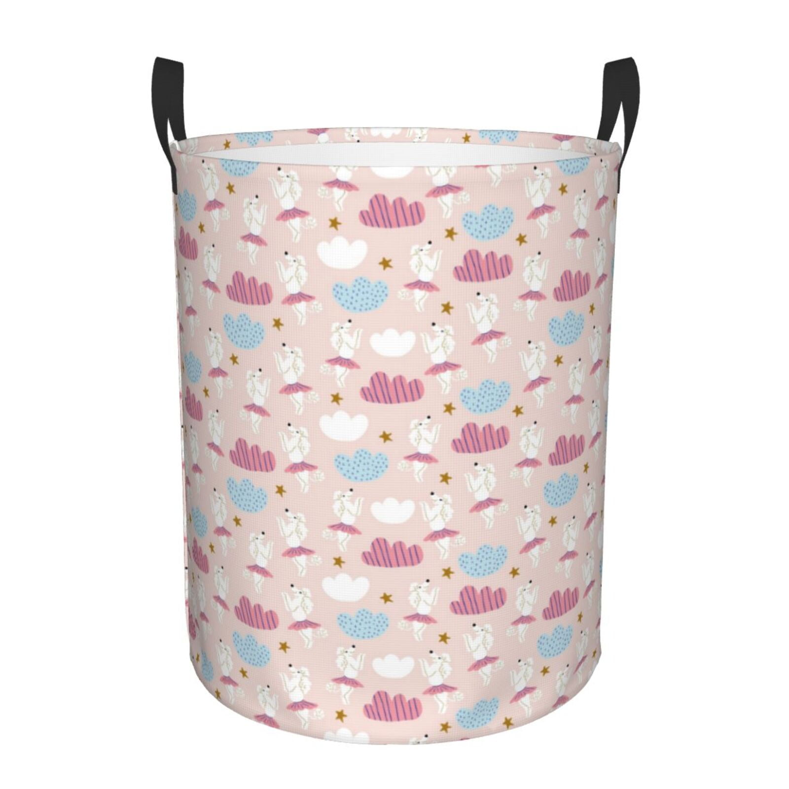 Adobk Poodle In Ballet Skirts Dancing Print Laundry Basket,irty Clothes ...