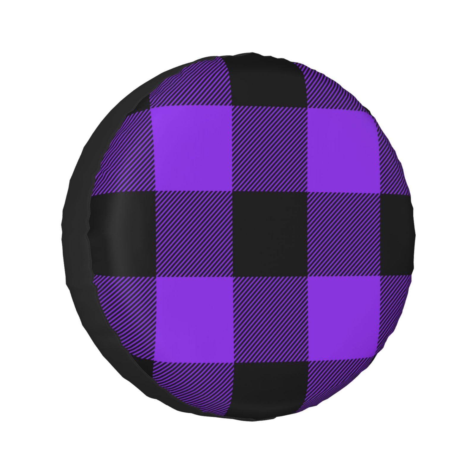 Adobk Purple Buffalo Plaid Spare Tire Wheel Cover For Car Truck Suv ...