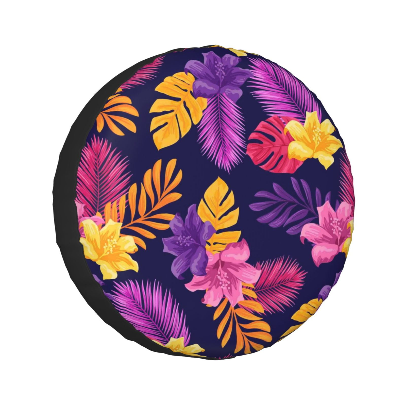Adobk Purple Flower Spare Tire Wheel Cover For Car Truck Suv Camper ...
