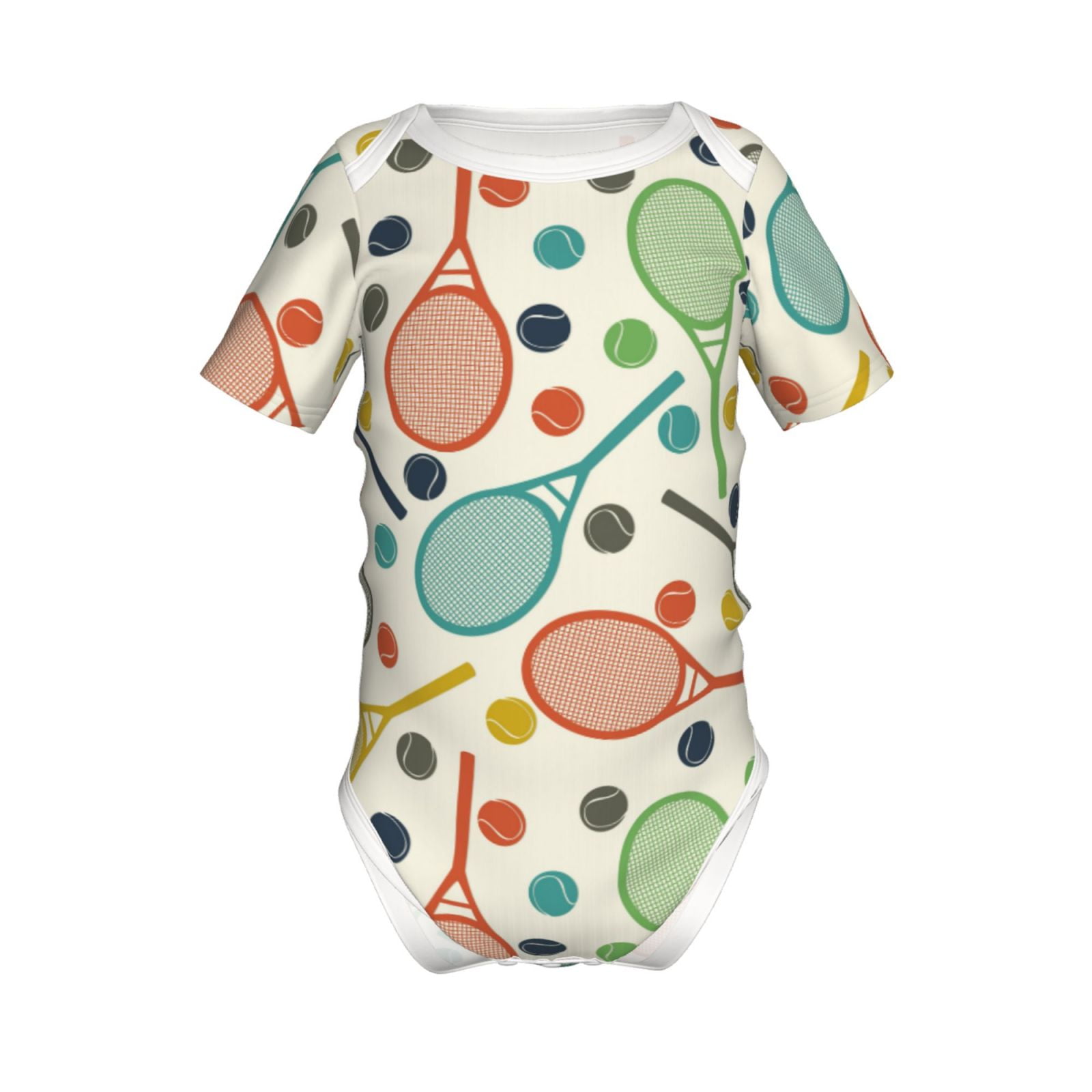 Adobk Racket and Tennis Ball Print Baby Climbing Clothes,Jumpsuit ...
