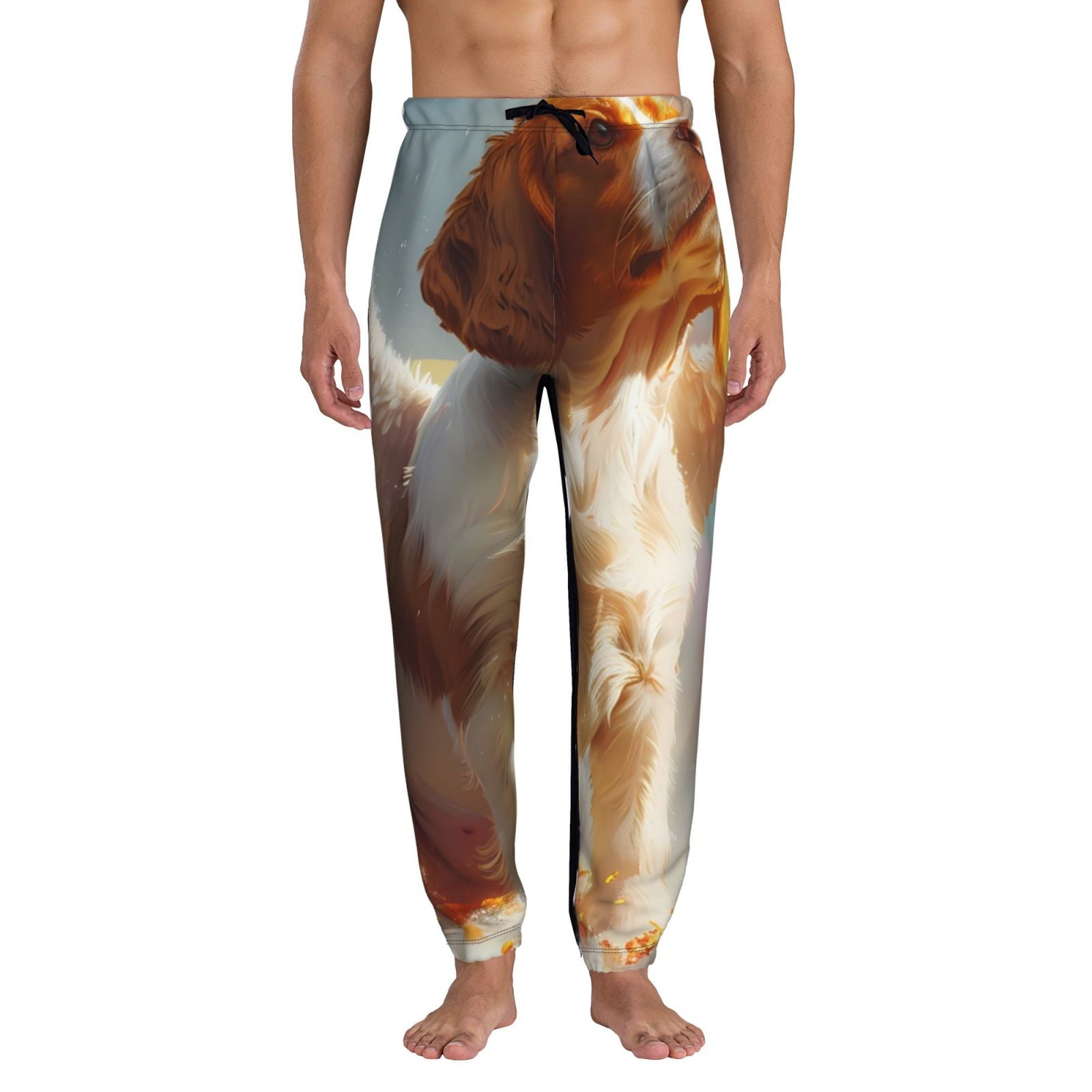 Adobk Rainbow English Cocker Spaniel Print Men's Sweatpants Tapered ...