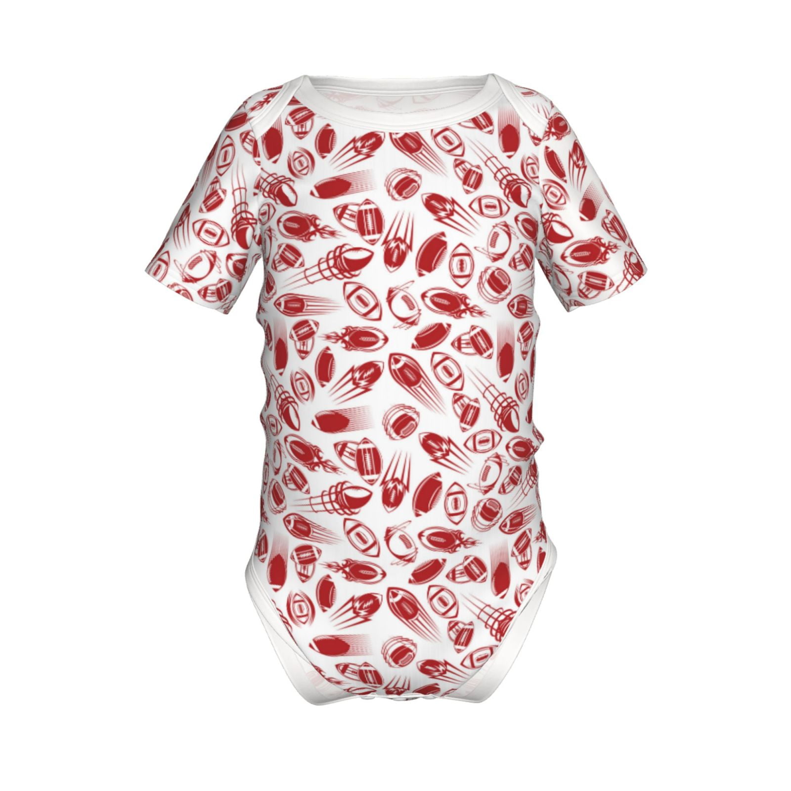 Adobk Red Football Print Baby Climbing Clothes,Jumpsuit Rompers Classic ...
