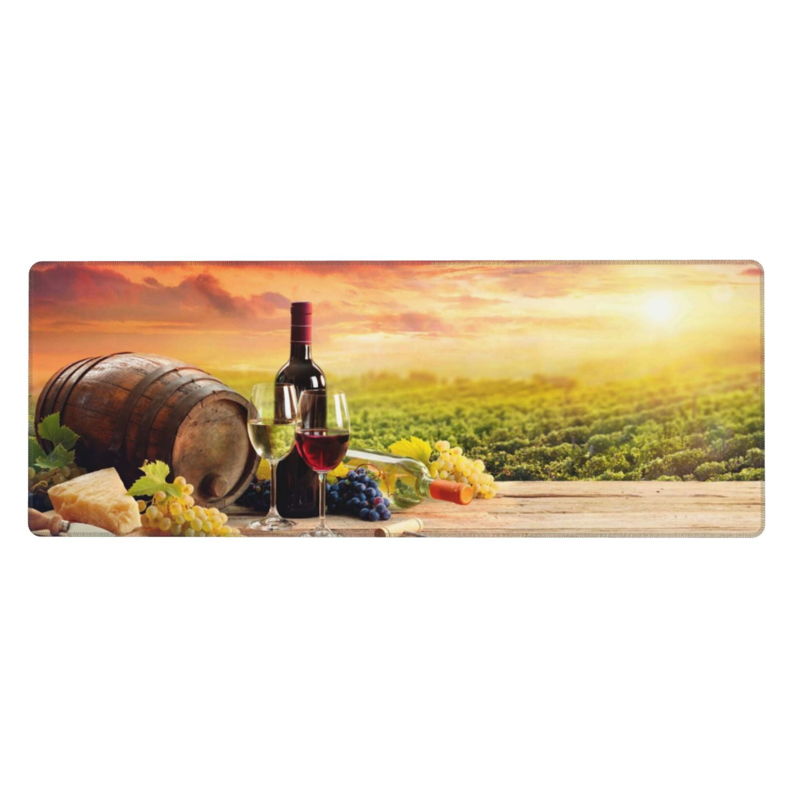 Adobk Red Wine Glasses Large Gaming Mouse Pad,31.5 X 11.8 In Mouse Mat ...
