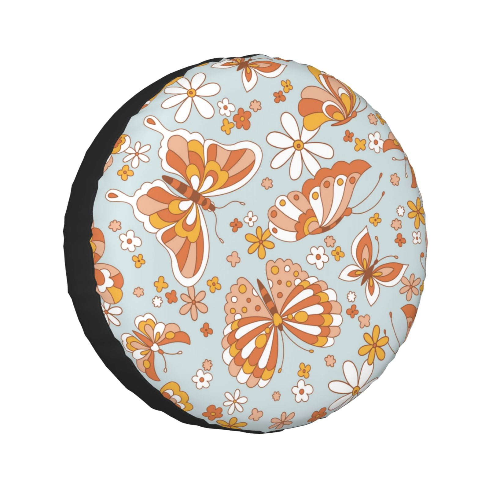 Adobk Retro Floral Butterfly Spare Tire Wheel Cover For Car Truck Suv ...