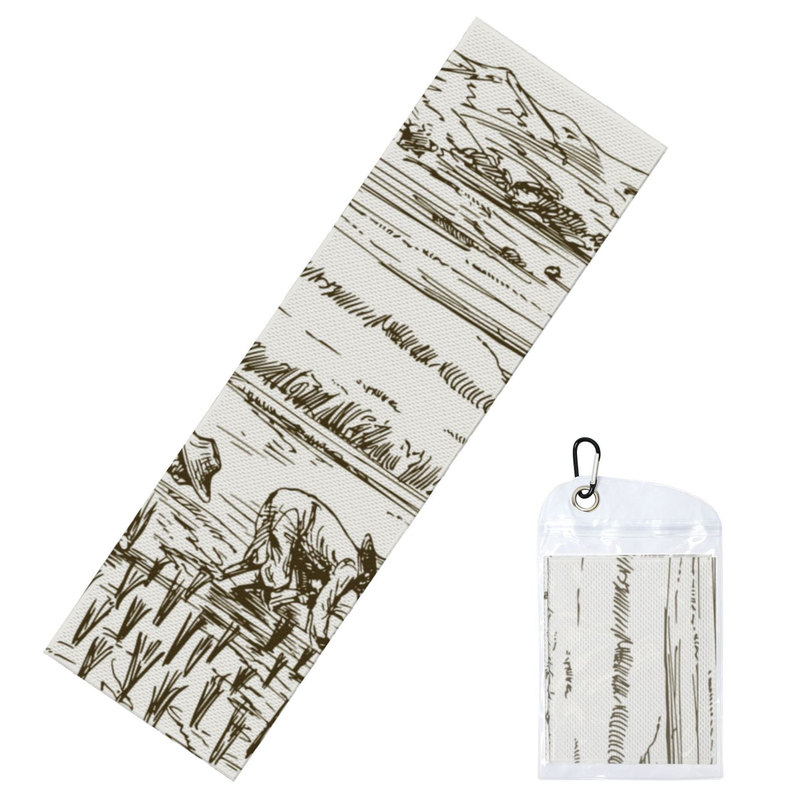Adobk Rice Harvest Print Cold Exercise Towel 12x40 in Ice Towel Soft ...