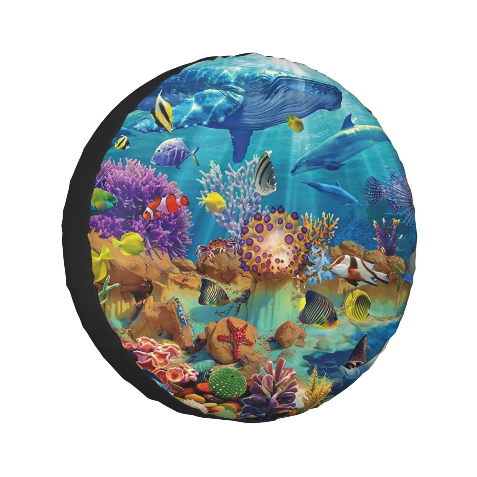 Adobk Sea World Spare Tire Wheel Cover For Car Truck Suv Camper Trailer ...